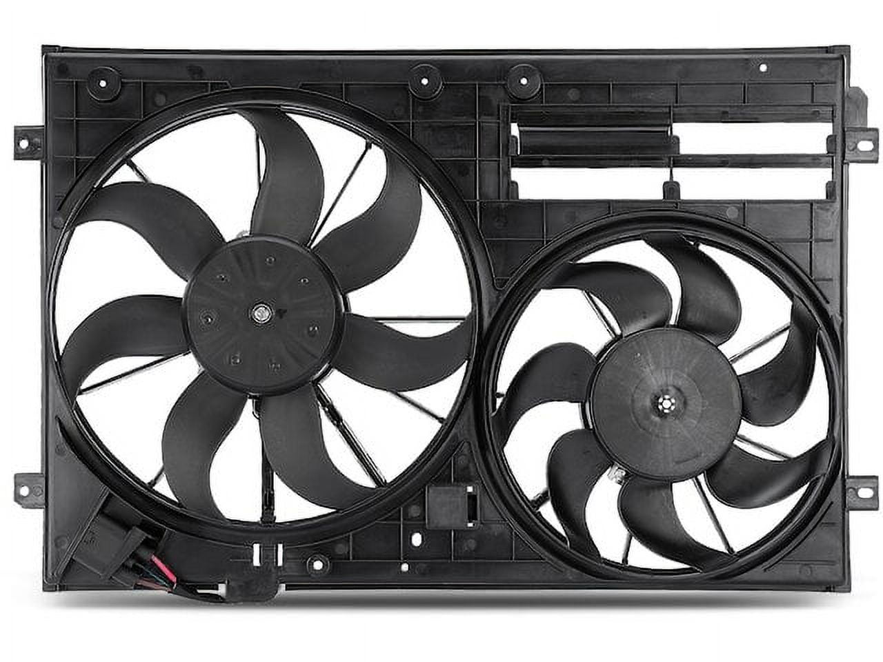 Radiator Fan Assembly 1 - Compatible with 2009 - 2017 Volkswagen Tiguan ...