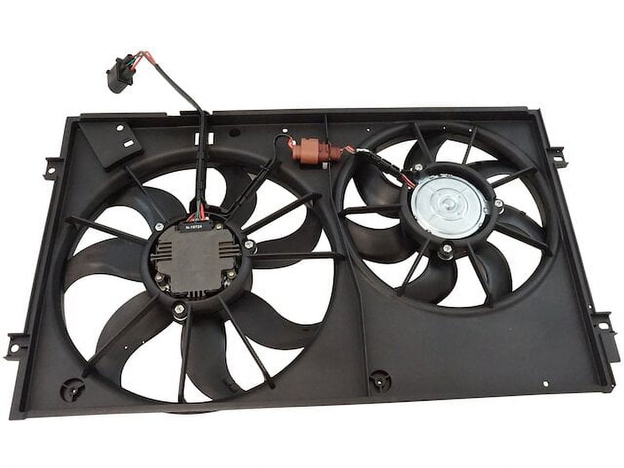 Radiator Fan Assembly - Compatible with 2005 - 2014 Volkswagen Jetta 2 ...