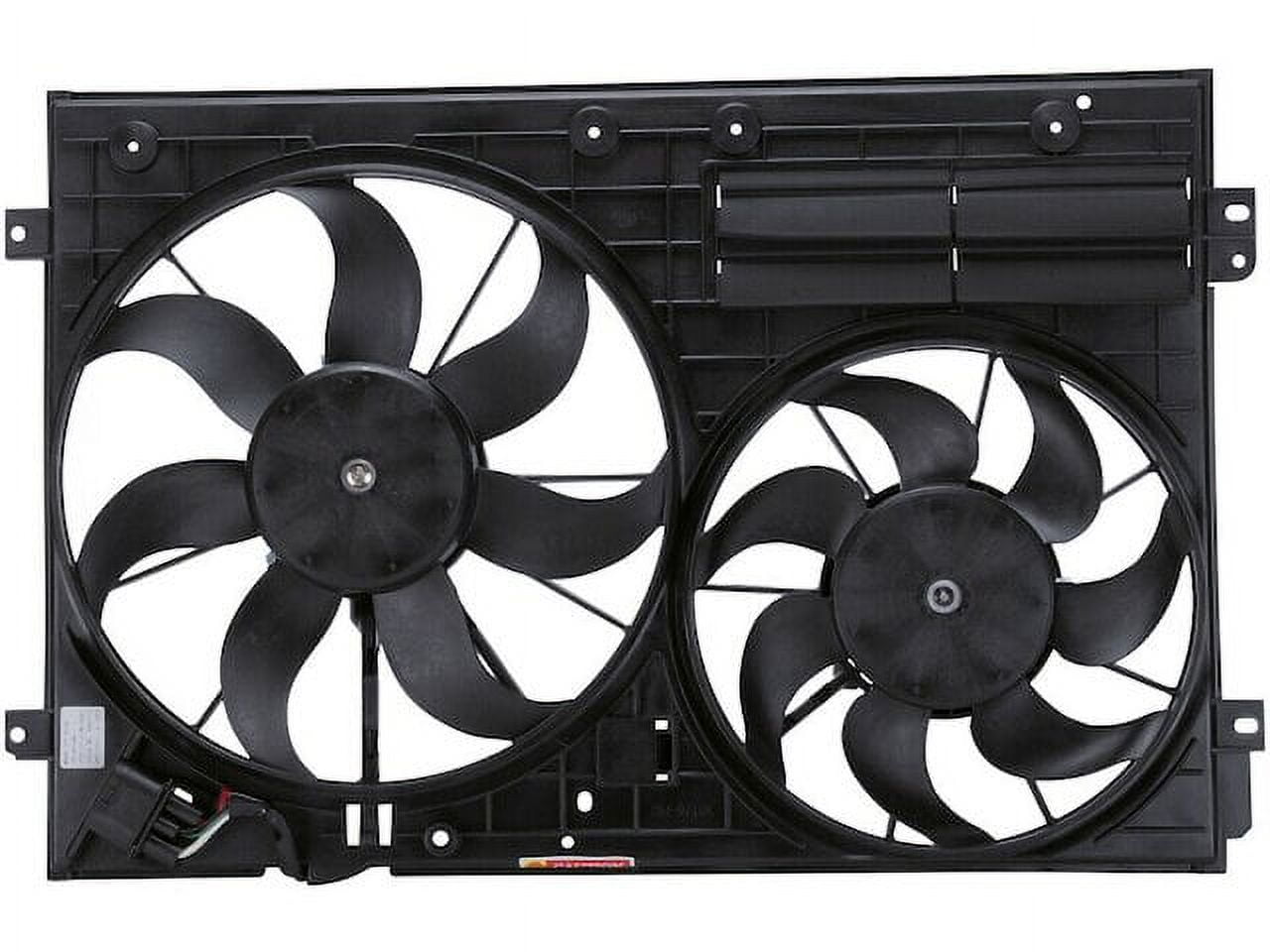 Audi A3 Dual Radiator And Condenser Fan Assembly