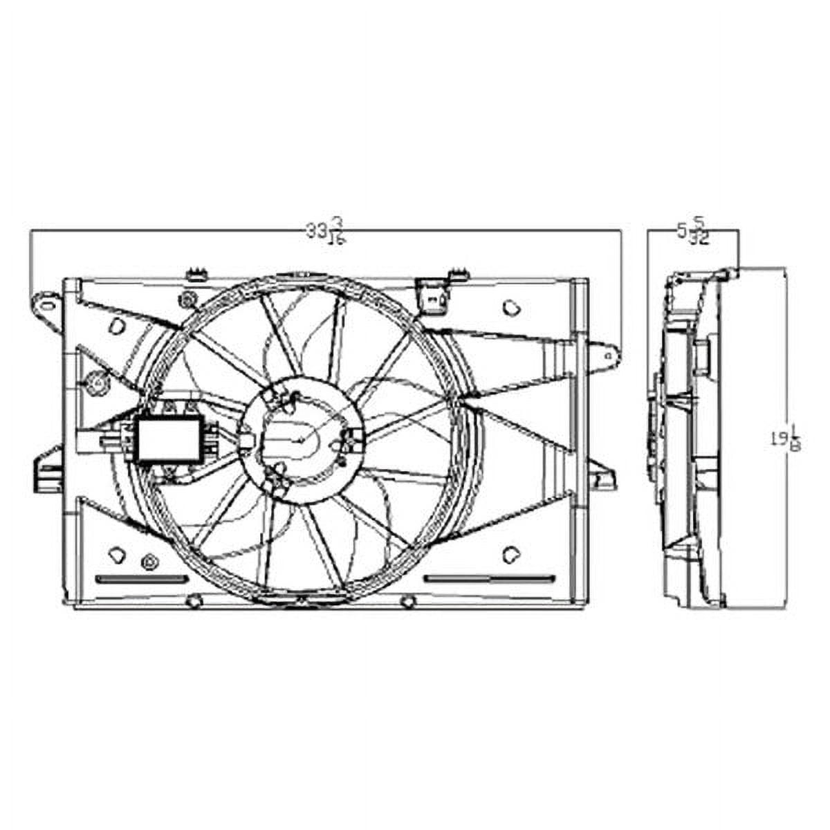 Radiator Fan Assembly for Ford Taurus 2008-2012 FO3115174 - Walmart.com
