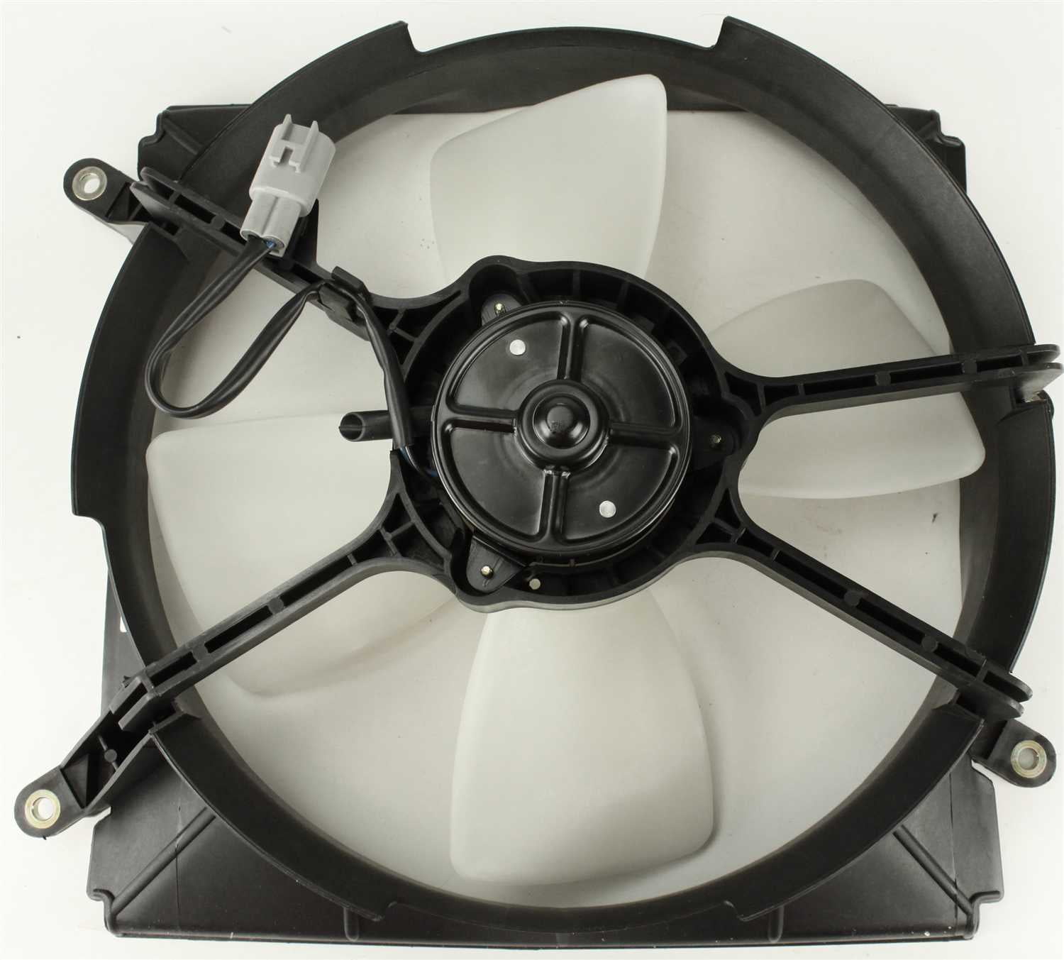Radiator Fan - Driver Side Fan Blade Motor and Shroud Base Model 4 Cyl ...