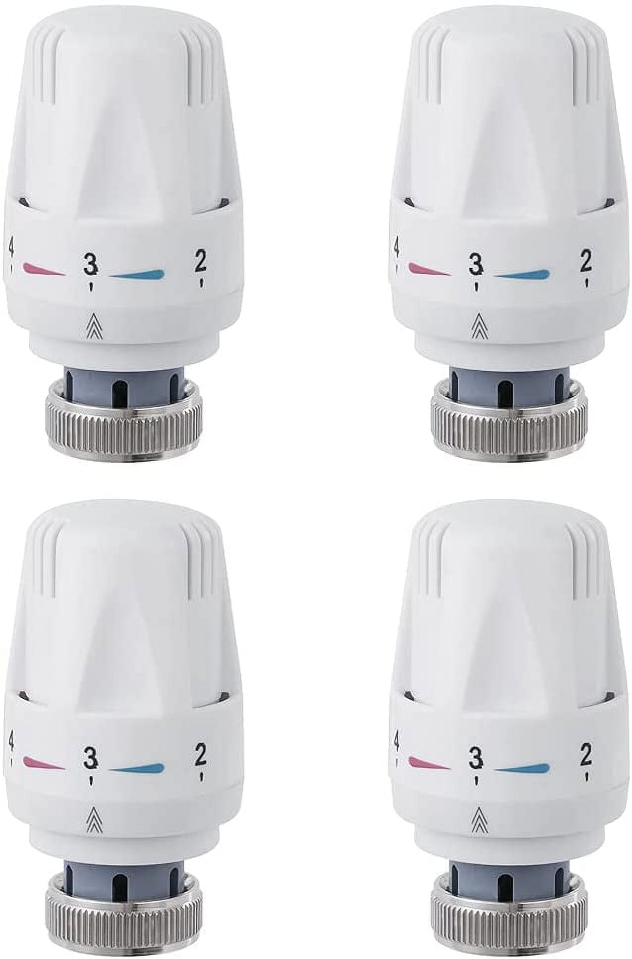 Radiator Head, 4 Pieces Radiator Valve Head, M30 X 1.5 Radiator ...