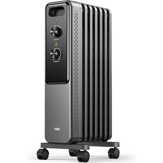 Radiator Heater, Dual Knobs, 8 Safety Protection, 1500W Electric Space ...