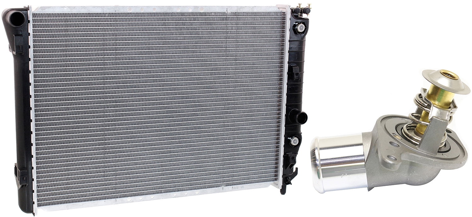 Radiator Kit 5.7L Engine Aluminum Core Plastic Tank Manual Transmission ...