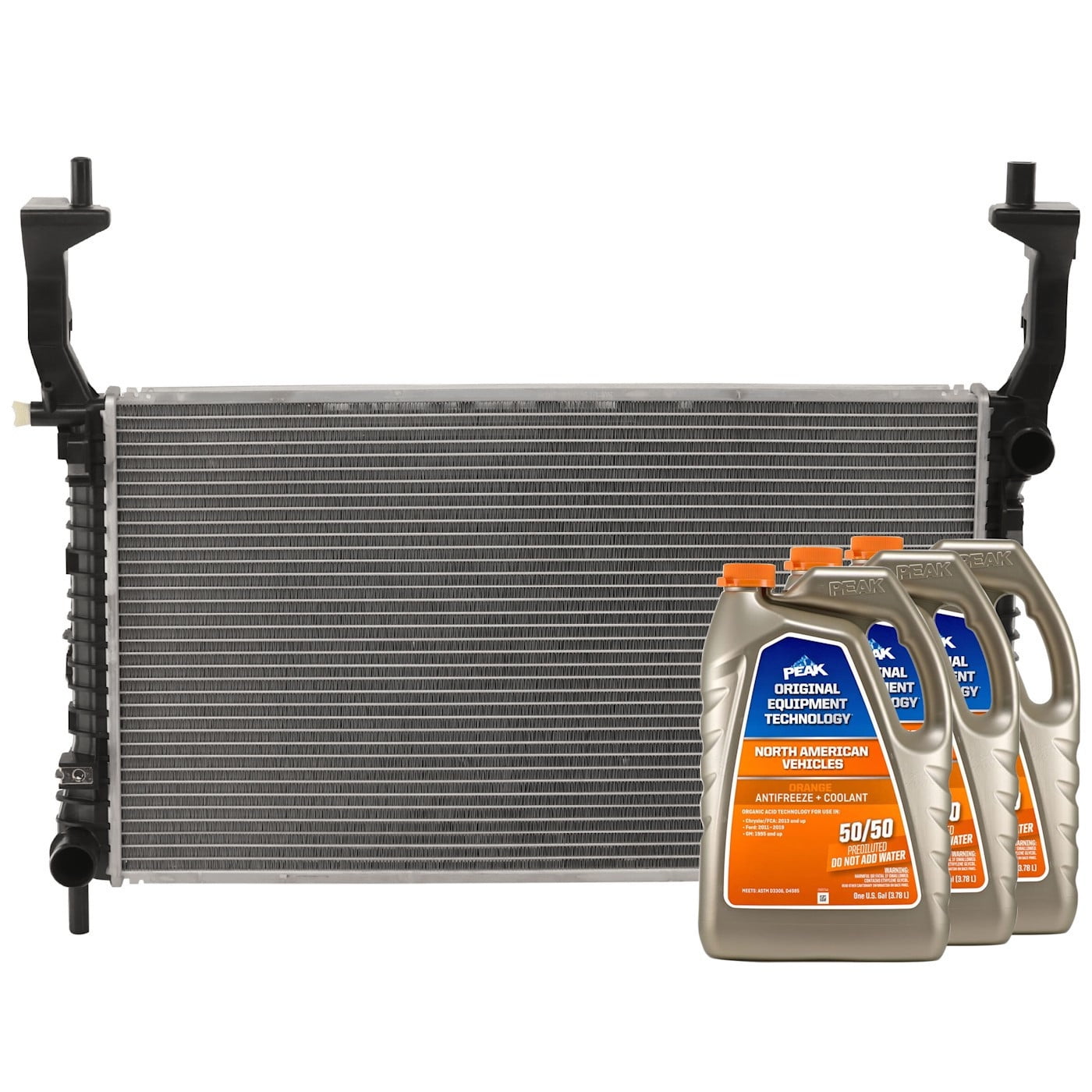 Radiator Set for Ford for Mustang 2015-2020 - Aluminum Core, 1-Row, 25. ...