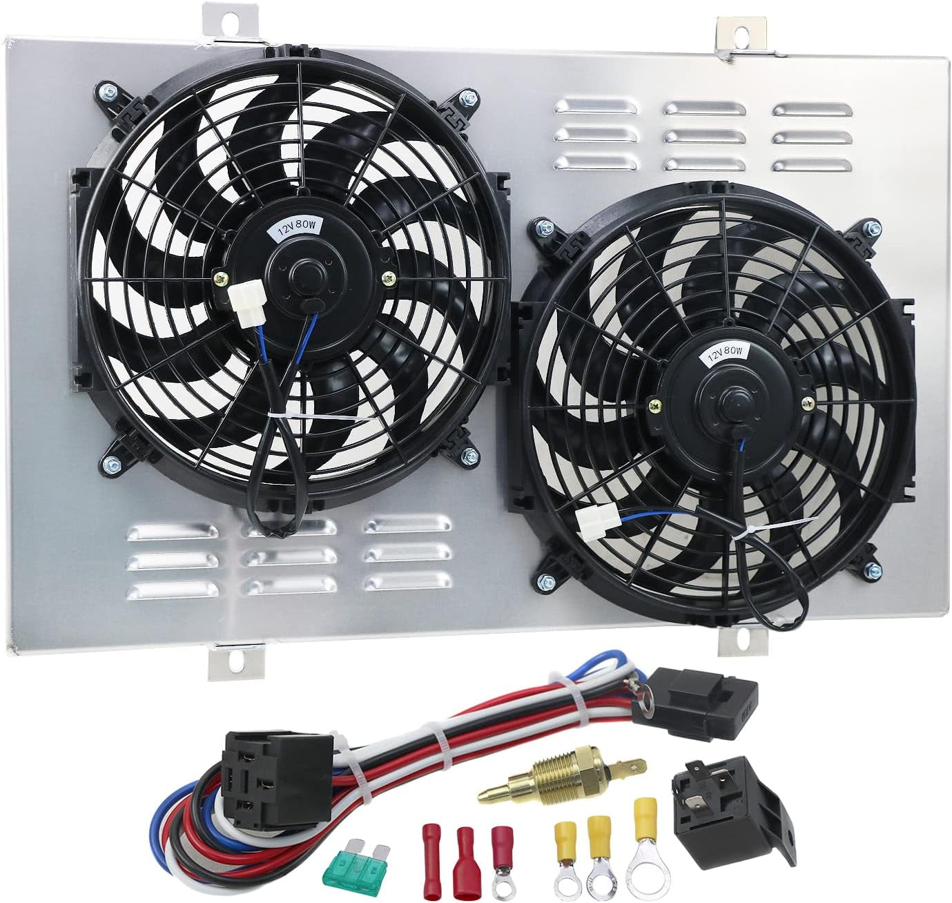 Radiator Shroud with Electric Fan Compatible with 1972-1979 Ford Gran ...