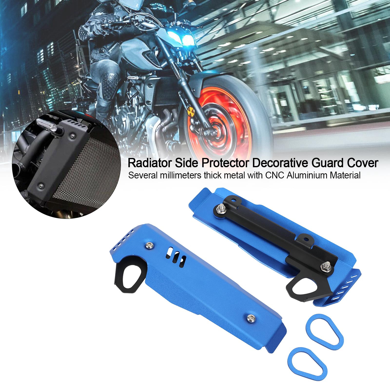 Radiator Side Protector Guard Cover For Yamaha MT-07 FZ-07 2021-2022 ...