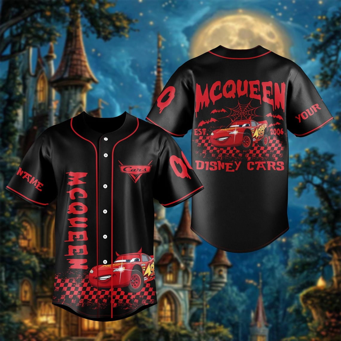 Radiator Springs Cars Movie Halloween Shirt, Lightning McQueen Horror ...