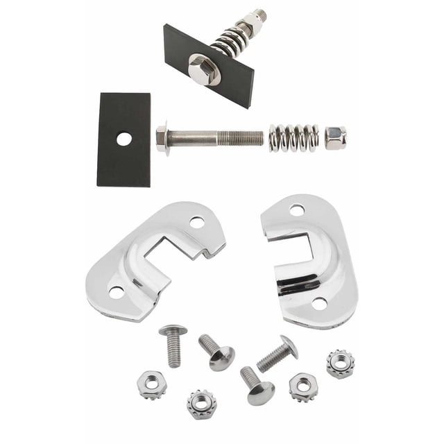 Radiator Support Rod Firewall Brackets & Mounting Kit, Stainless ...
