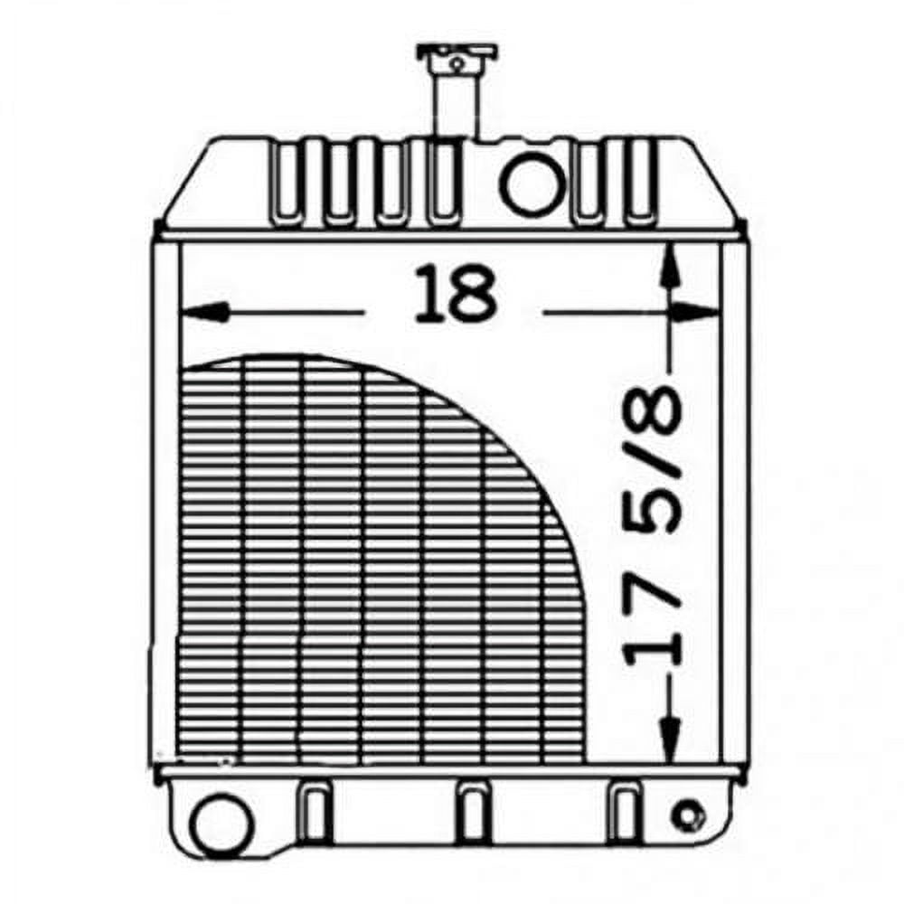 Radiator fits Massey Ferguson 40B 50C 50D 40B 50C 50D 579010M92 ...