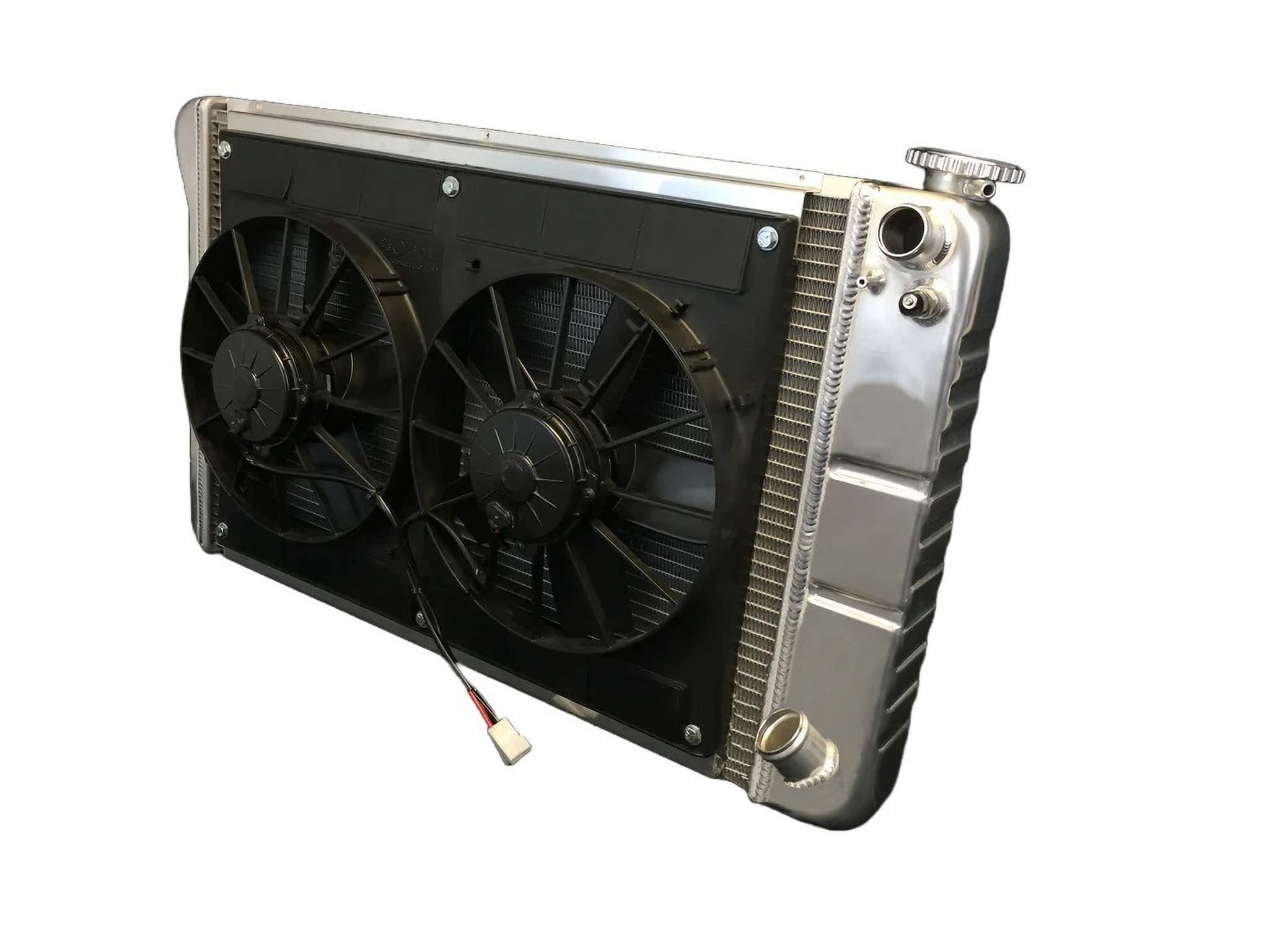 Radiator w/Fans C-10 Trk LS 67-72 Man Trans Raw - Walmart.com
