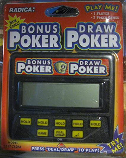 Radica Bonus Poker & Draw Poker Electronic Handheld Game - Walmart.com