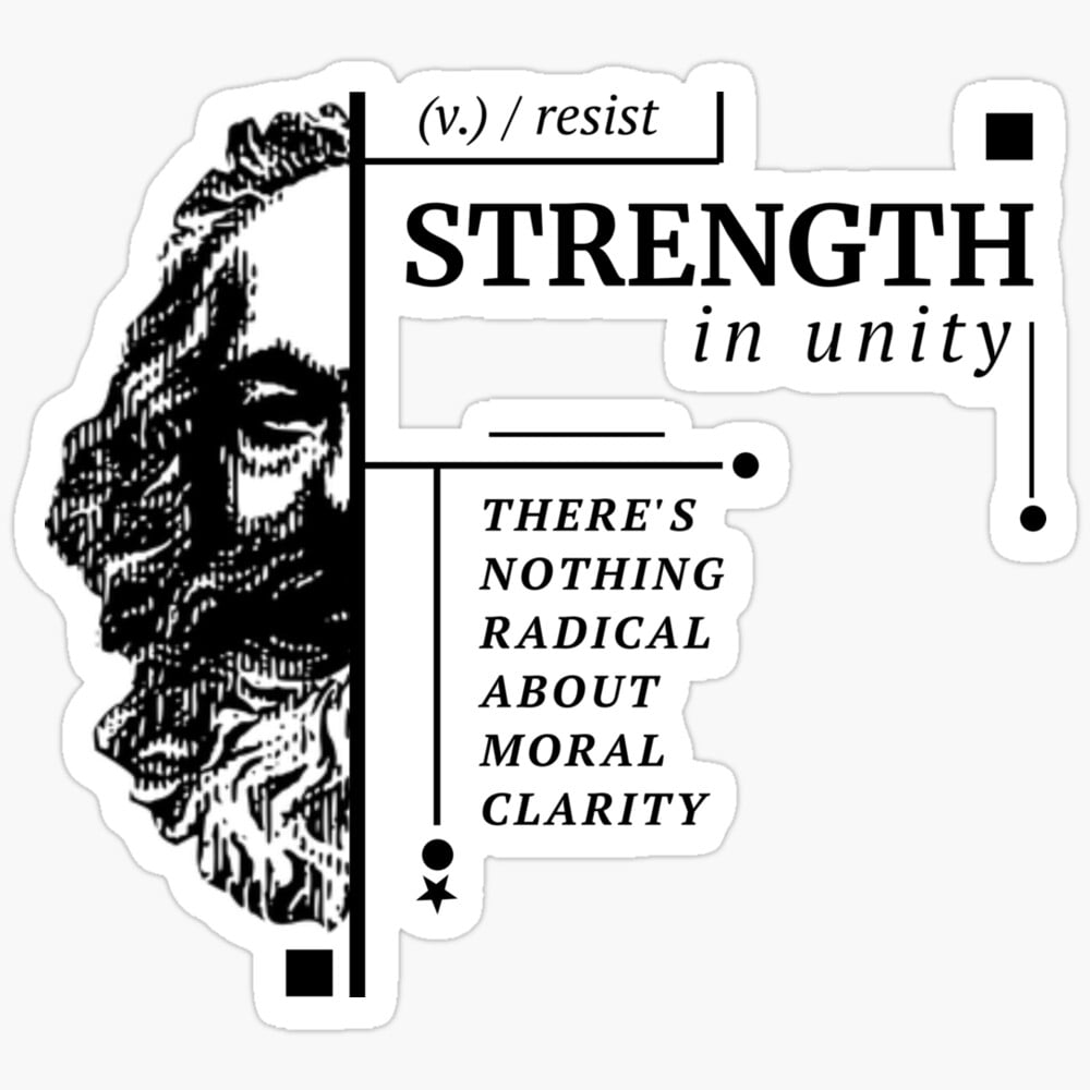 Radical Left Strength In Unity Moral Clarity Stickerphone Decal Water ...