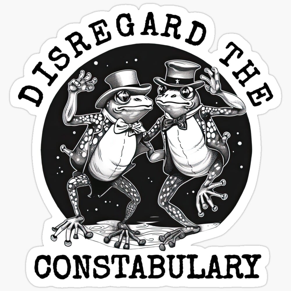 Radical Leftist Art Disregard The Constabulary Liberal Progressive Frog ...