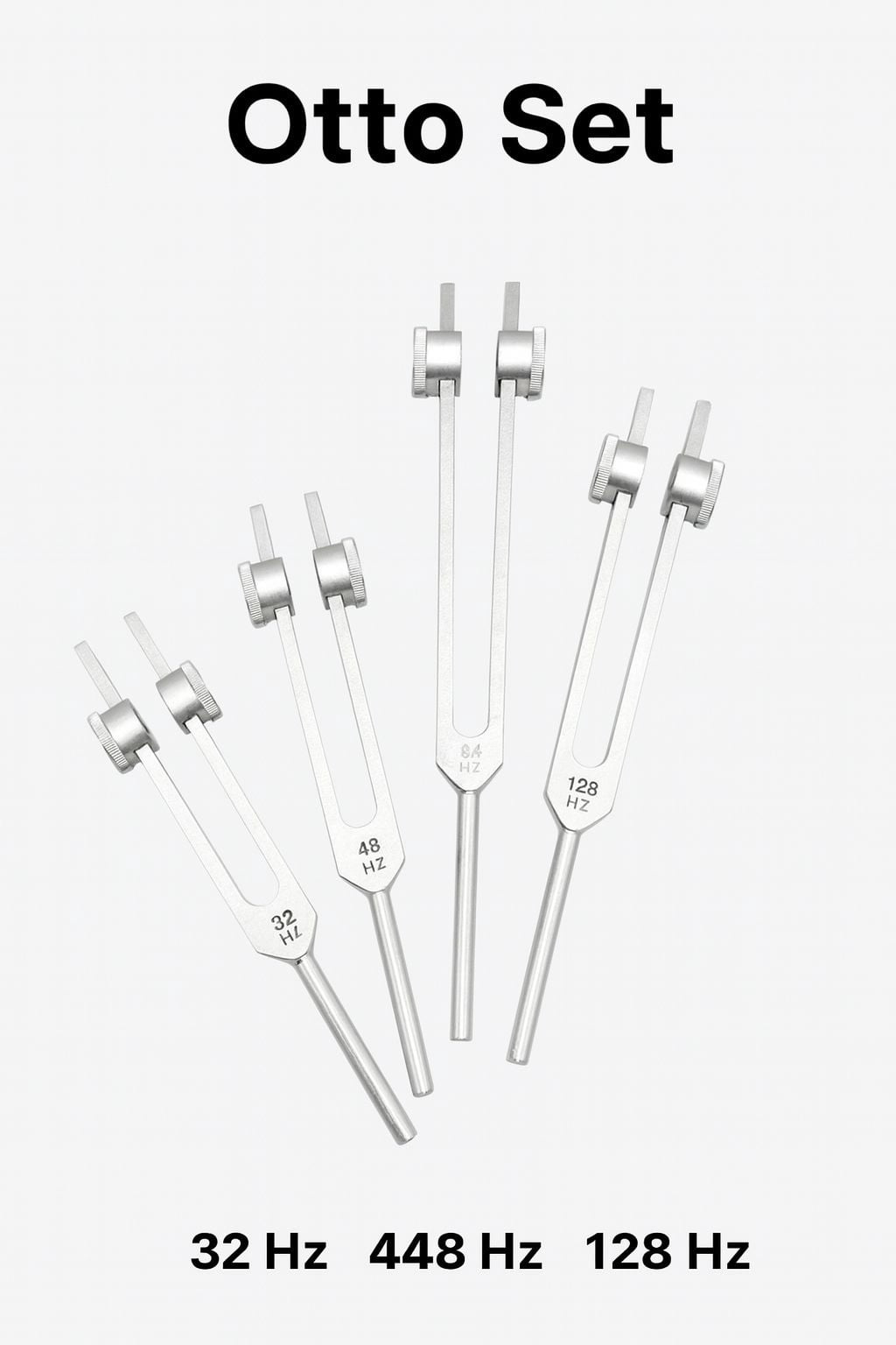 Radical 🌟 Long Weighted Otto Tuning Forks – 4 Fork Premium Professional ...