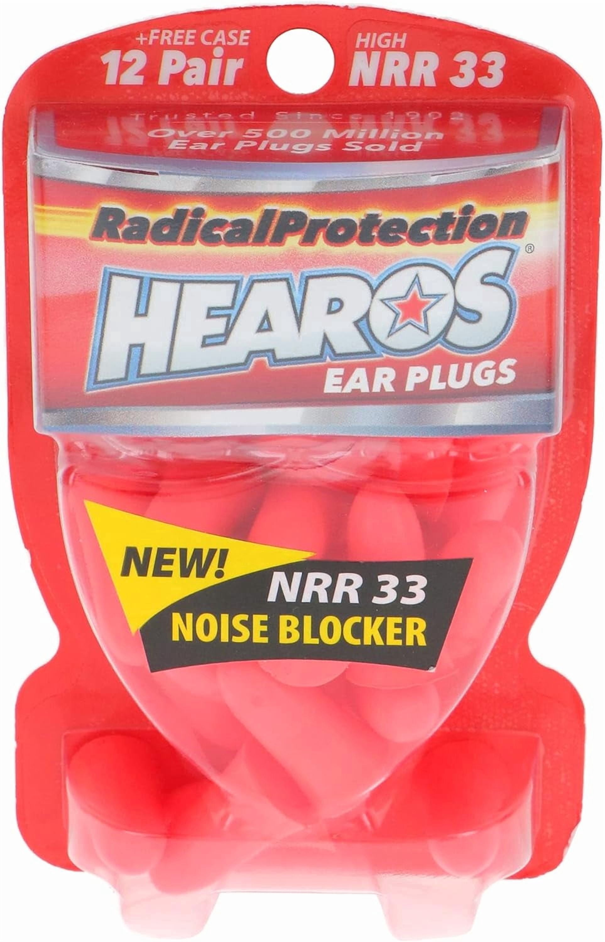 HEAROS Radical Protection Foam Ear Plugs, NRR 33, 12 pairs - Walmart.com
