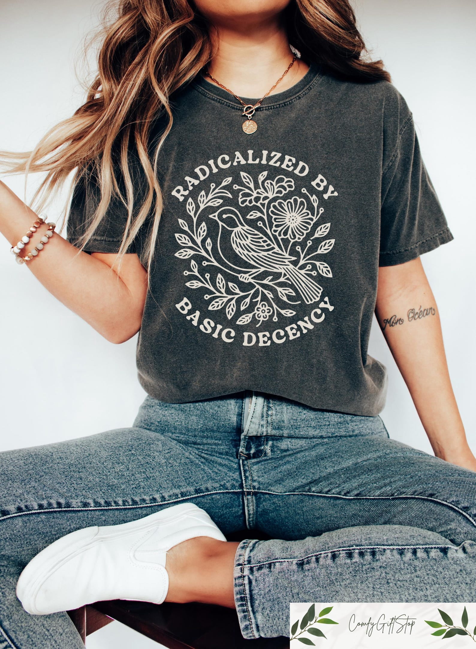 Radicalized By Basic Decency T-Shirt, Political Protest Tshirt ...