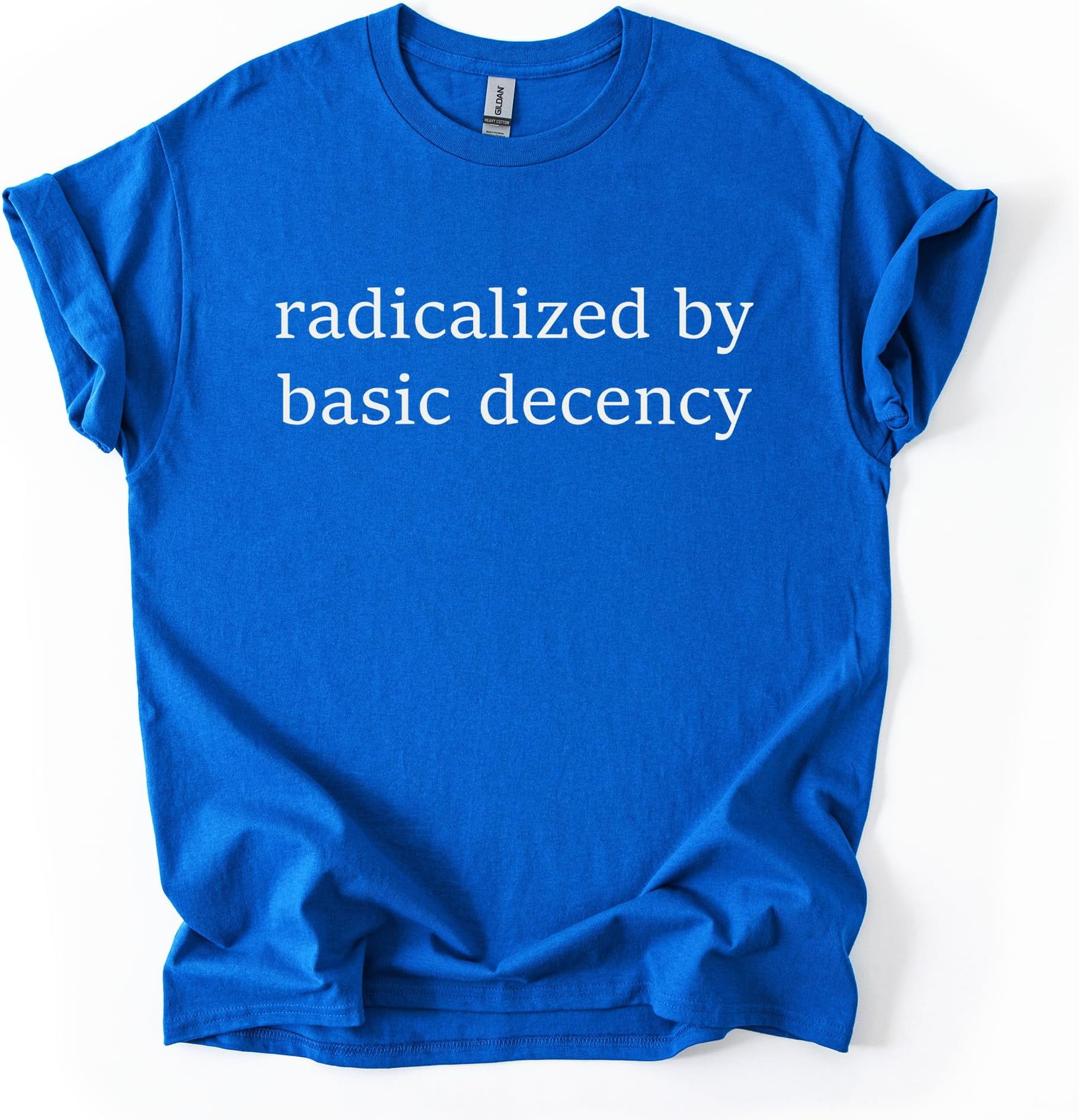 Radicalized by Basic Human Decency T-Shirt – Minimalist Graphic ...