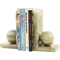 Radicaln Marble Book Ends White Set of 2 Handmade Book Stoppers for ...