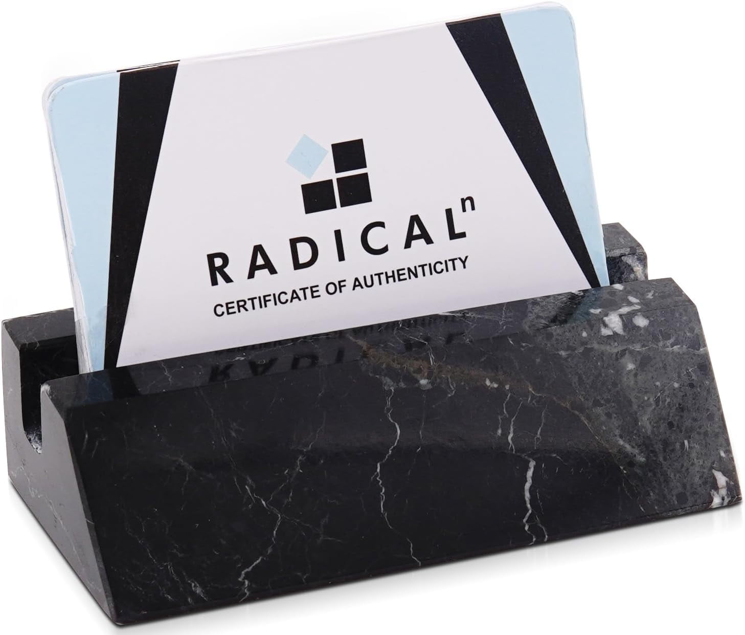 Radicaln Marble Business Card Holder Black Handmade Office Desk ...
