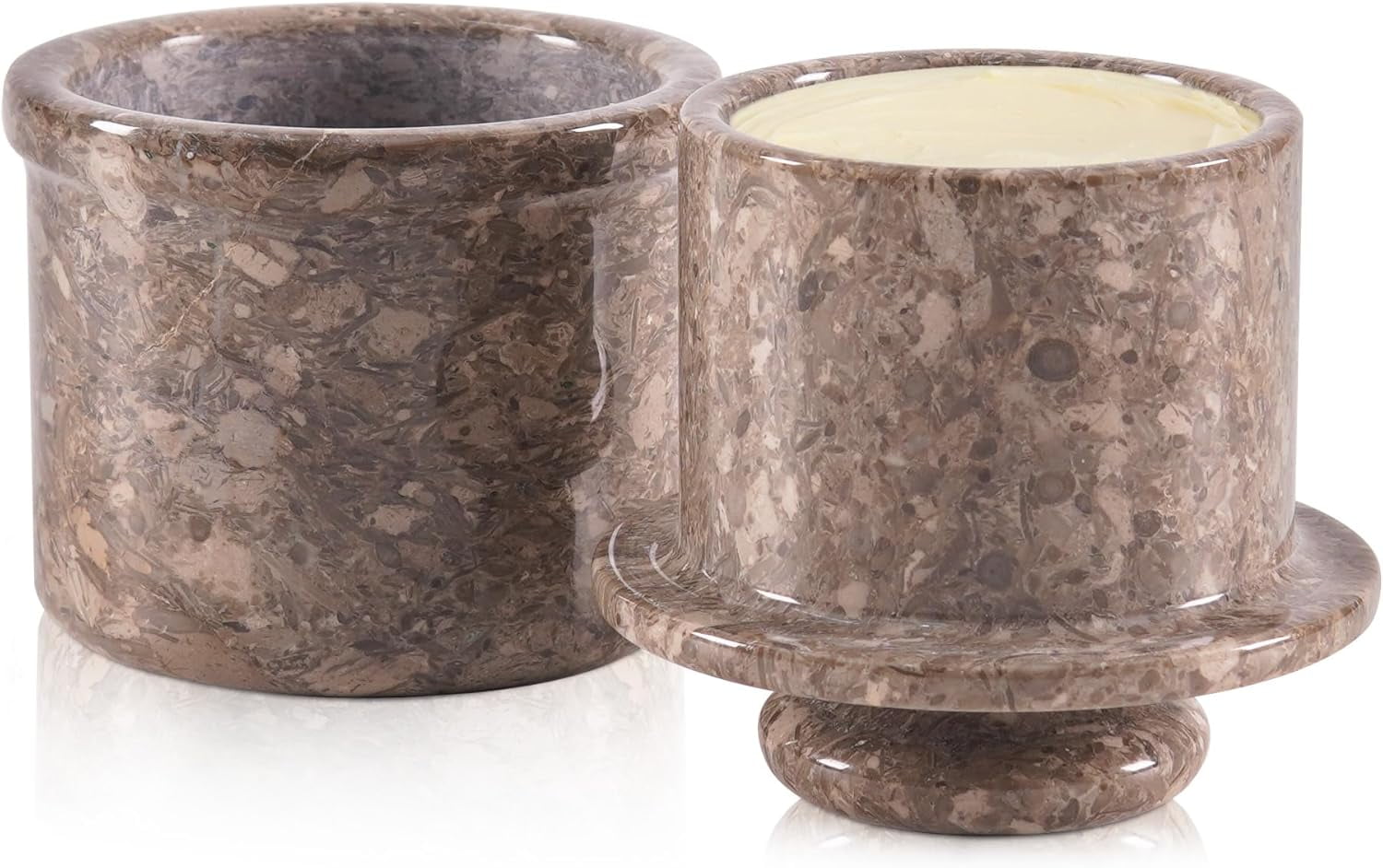 Radicaln Marble Butter Keeper Oceanic 4.25inc Butter Dish Handmade ...