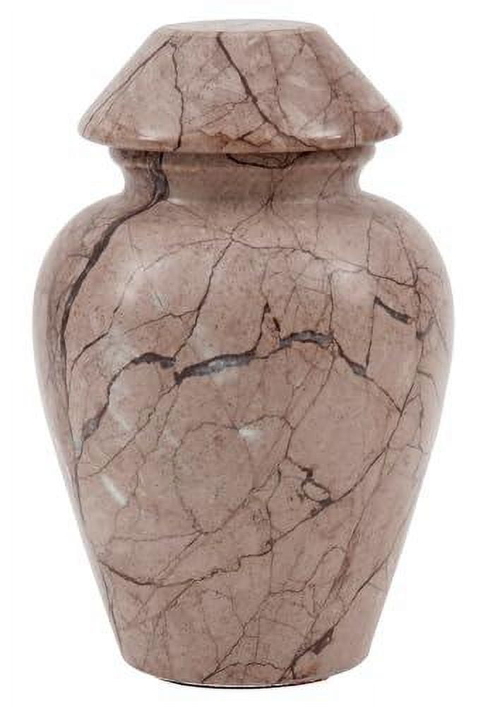 Radicaln Marble Urn 6"x 2.5" inch Marinara Handmade Small Urn for Human ...