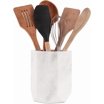 Radicaln Travertine Marble Utensil Holder 6.5" Beige Handmade Kitchen ...