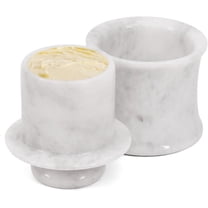 RADICALn, White Marble Butter Keeper, 4.25 inches, Lid Included ...