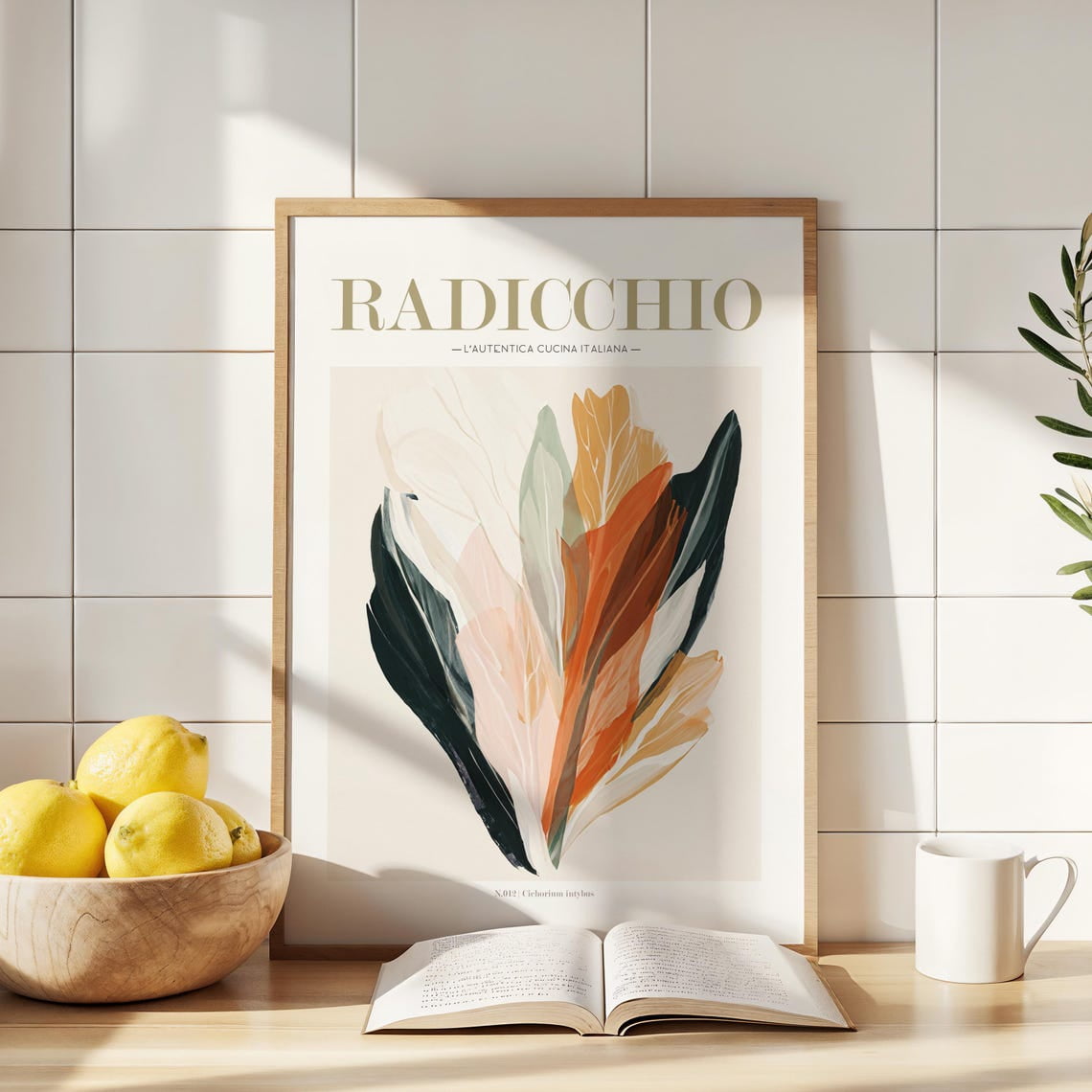 Radicchio Print, Vegetable Art Print, Italian Kitchen Collection ...