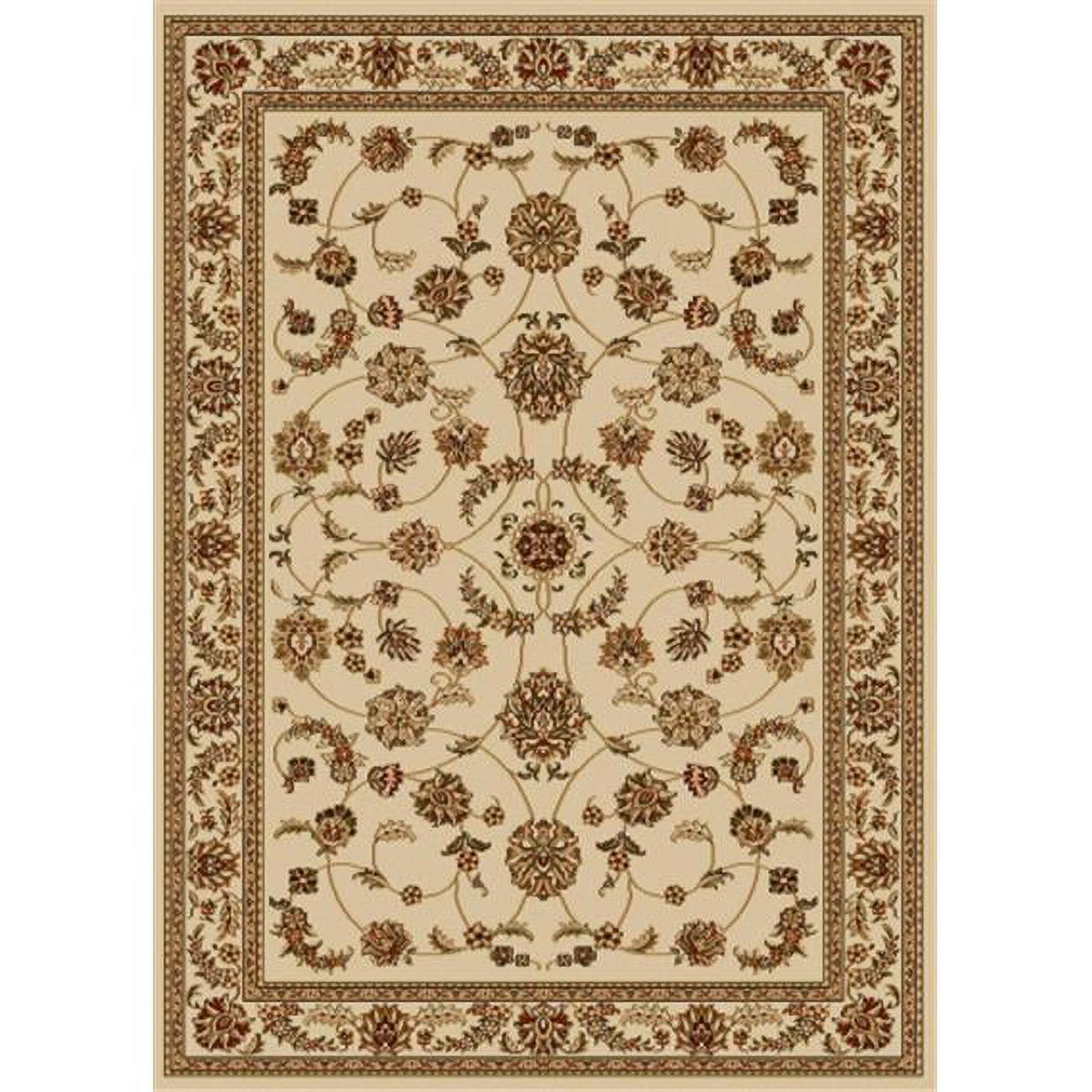 Radici 1596-1345-IVORY Como Rectangular Ivory Traditional Italy Area ...