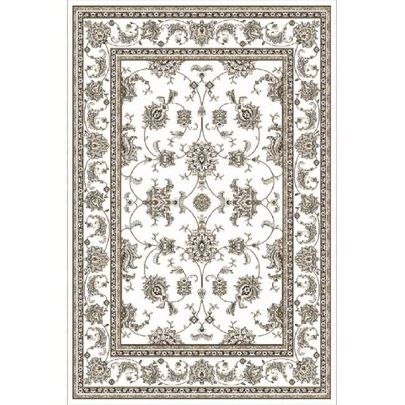 Radici 1780-0023-BONE Pisa Rectangular Bone Traditional Turkey Area Rug ...