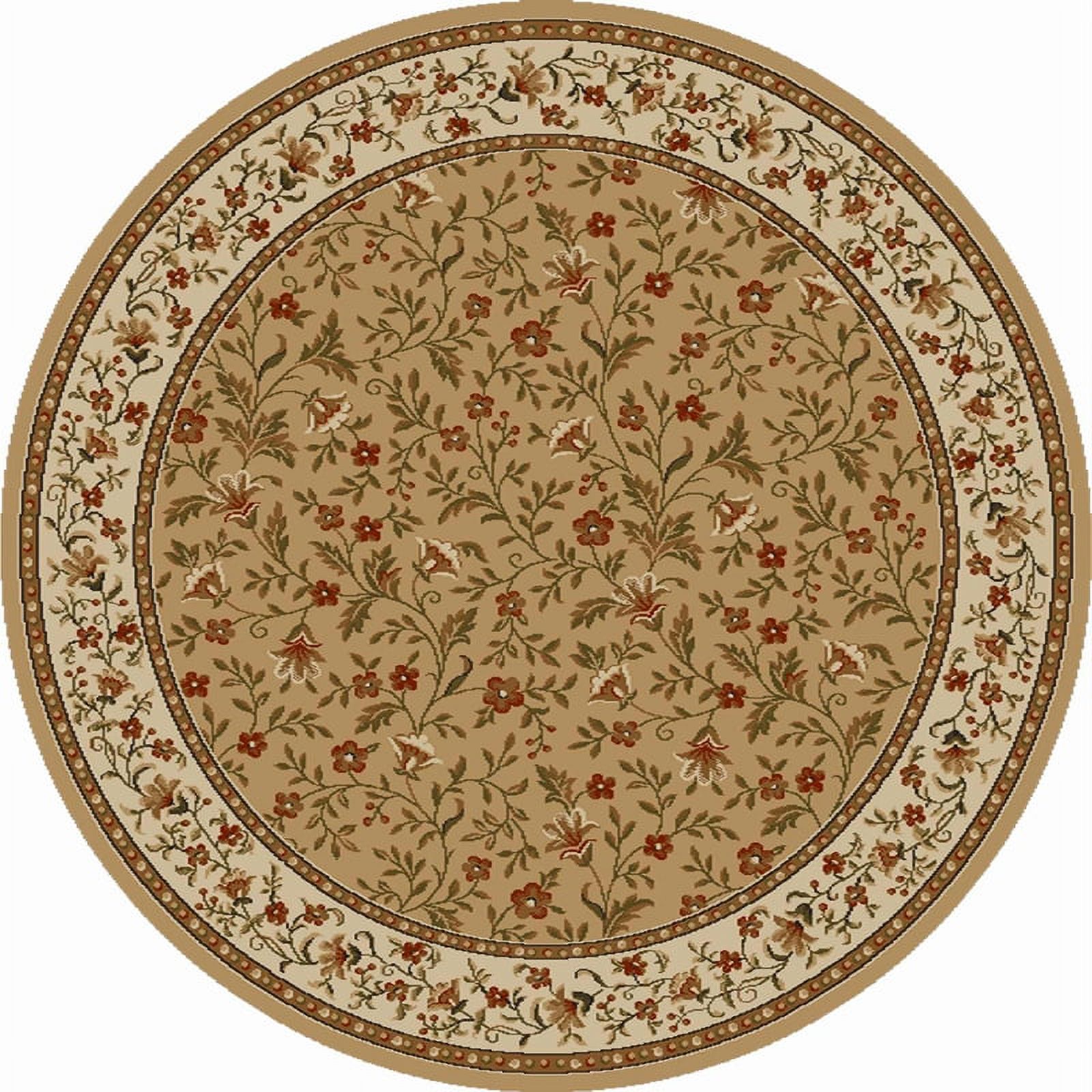 Radici Usa Como Area Rug 1593 Ivory/Brick Italian Bordered 8' x 8 ...
