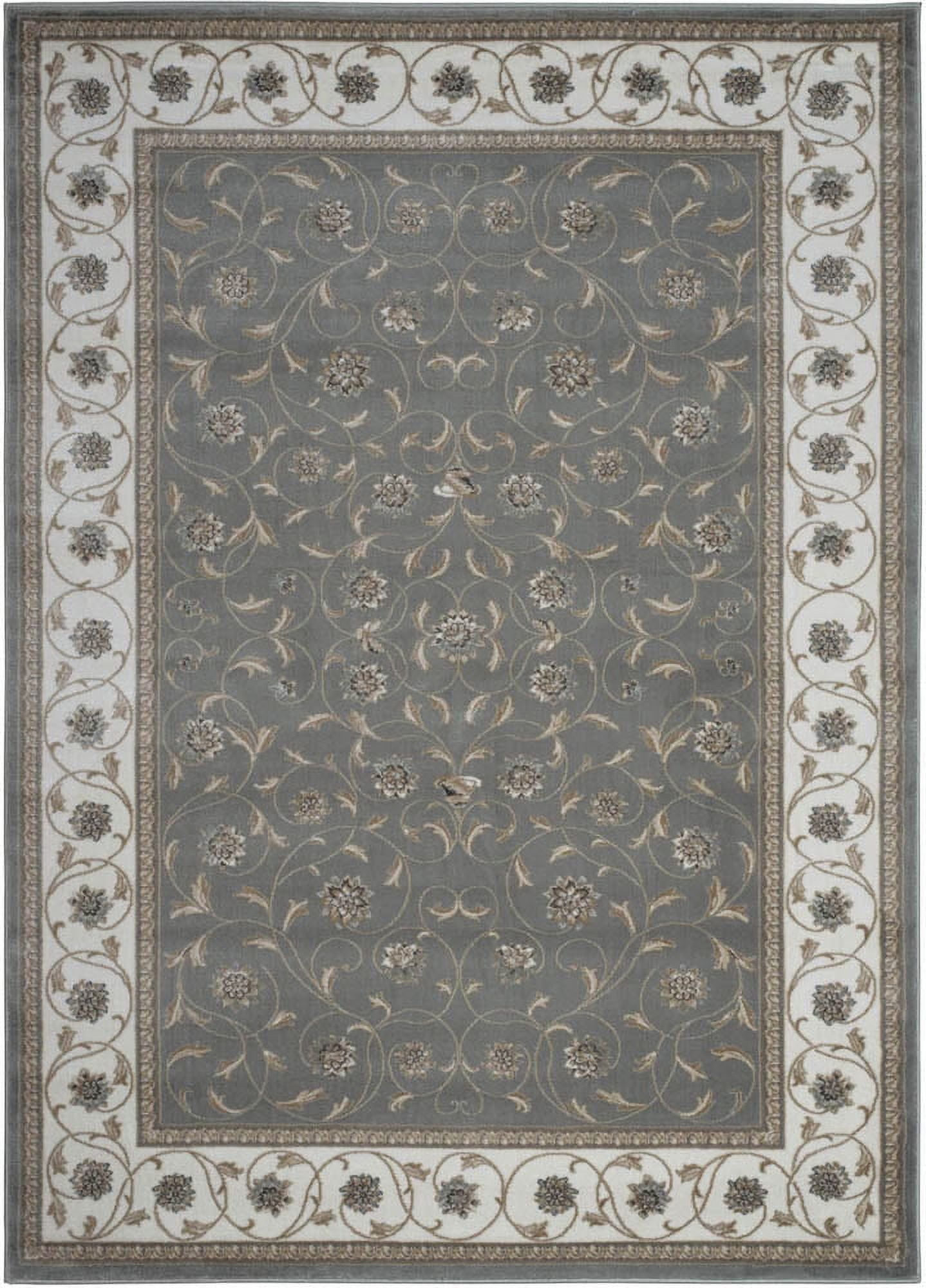 Radici Usa Pisa Area Rug 3743 Traditional Green Loops Scrolls Floor ...
