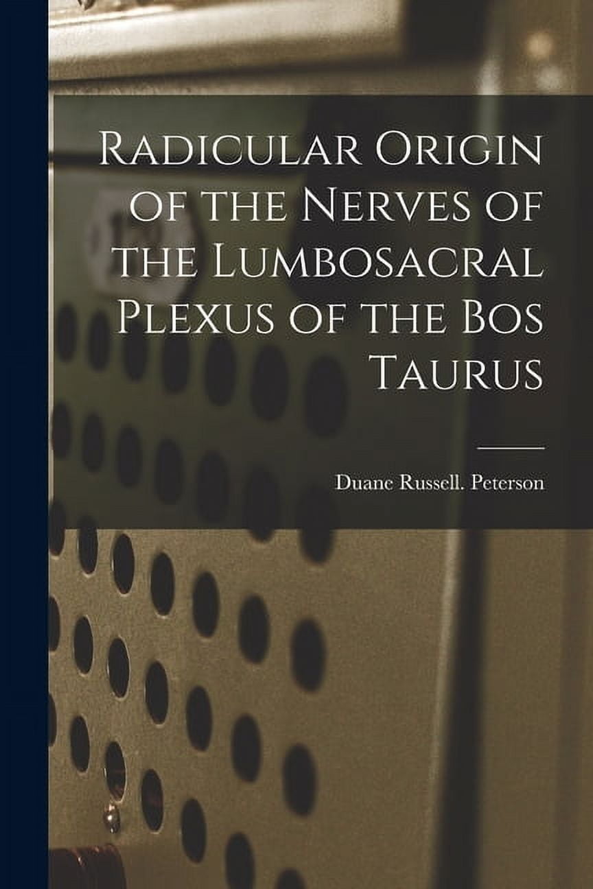 Radicular Origin of the Nerves of the Lumbosacral Plexus of the Bos ...