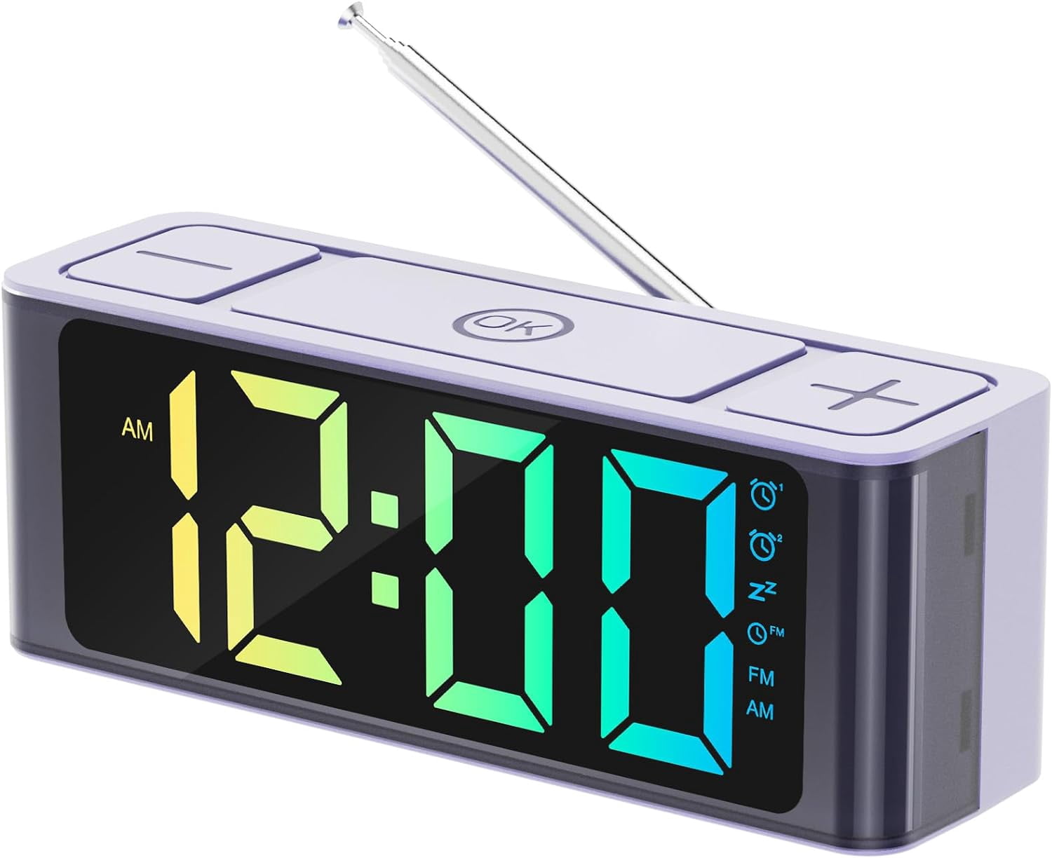Radio Alarm Clock, AM/FM Radio with Auto-on Timer, Dual Alarm, Snooze ...
