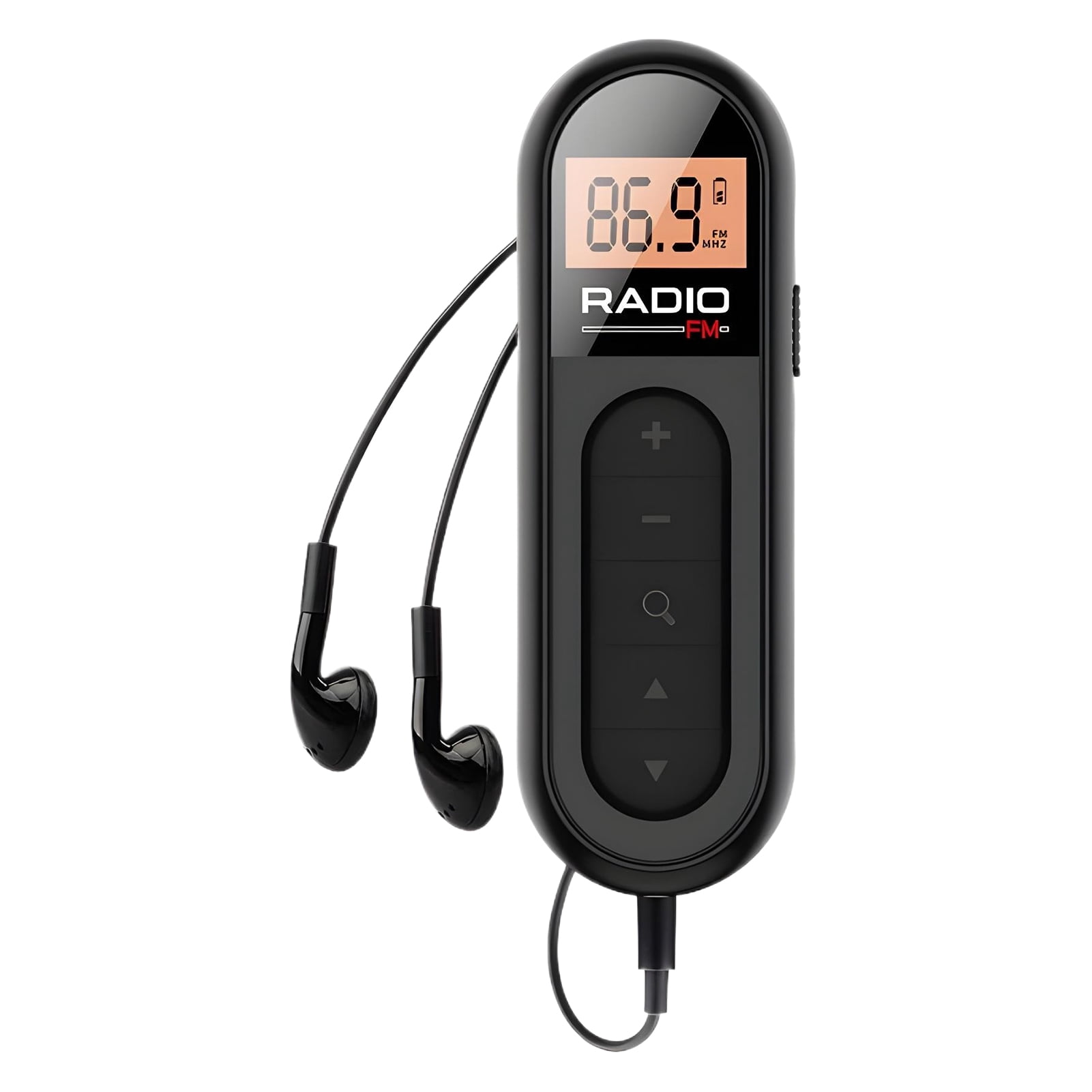 Radio Back Clip Radio Portable Digital Radio Mini Rechargeable Radio ...
