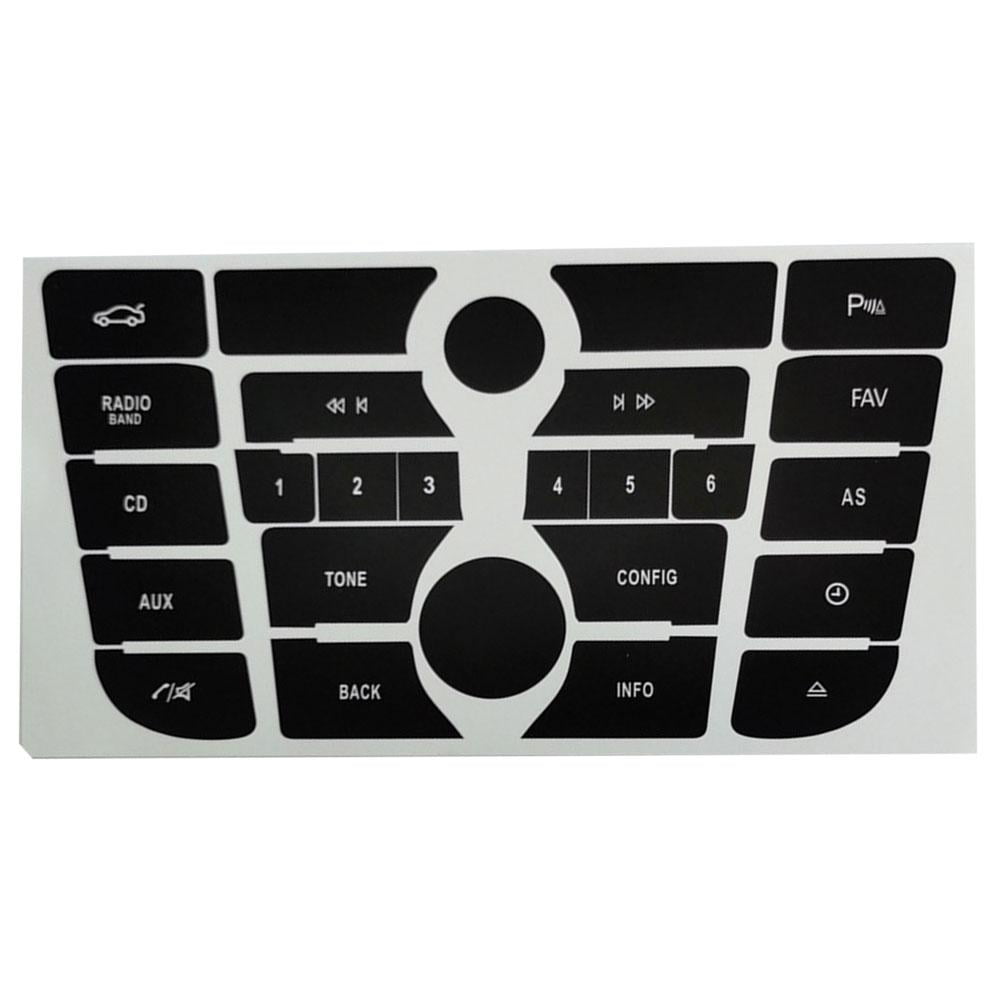 Radio Button Stickers for Astra J - Decorative Decals for Vehicle ...