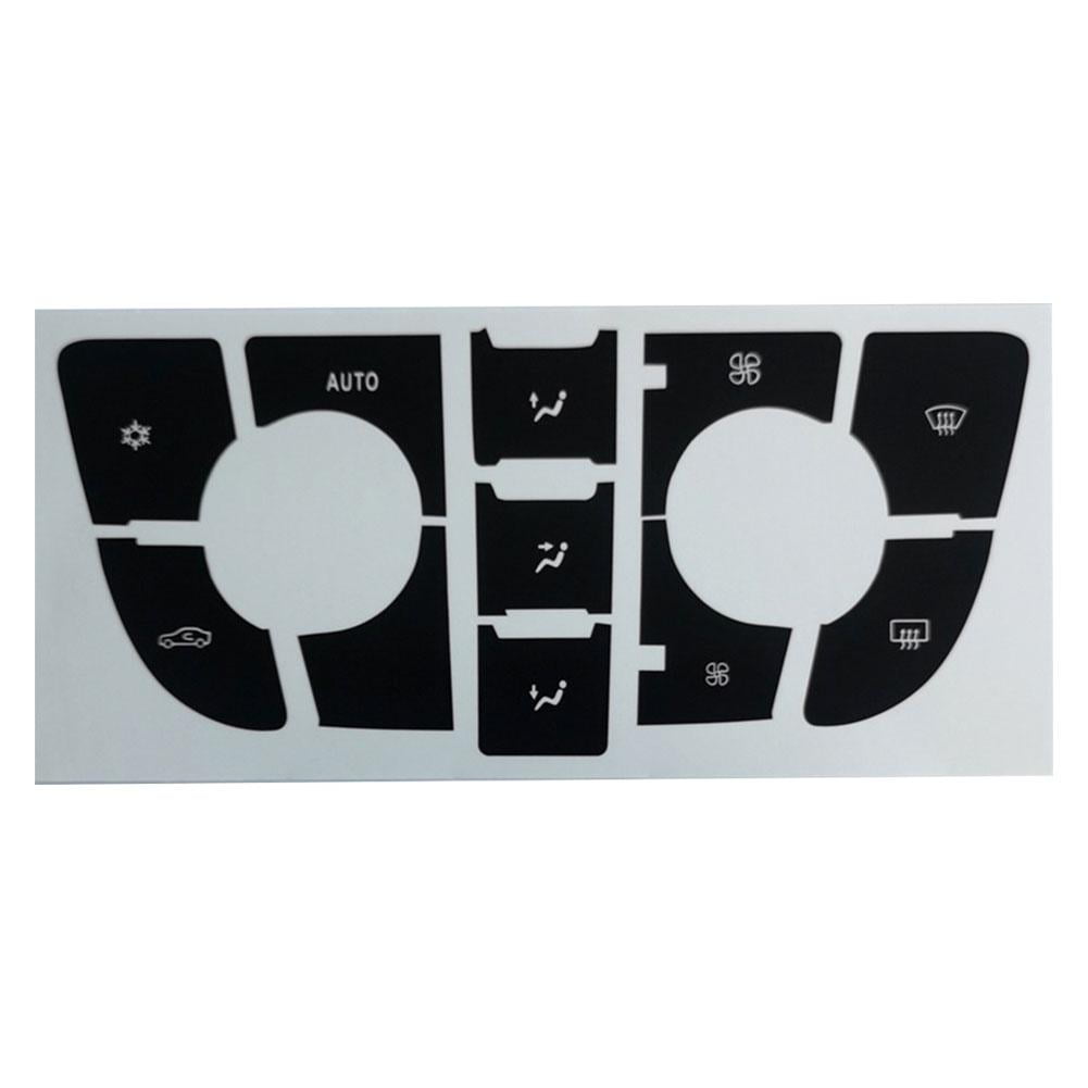 Radio Button Stickers for Car Dashboard Repair - Translucent Icons ...
