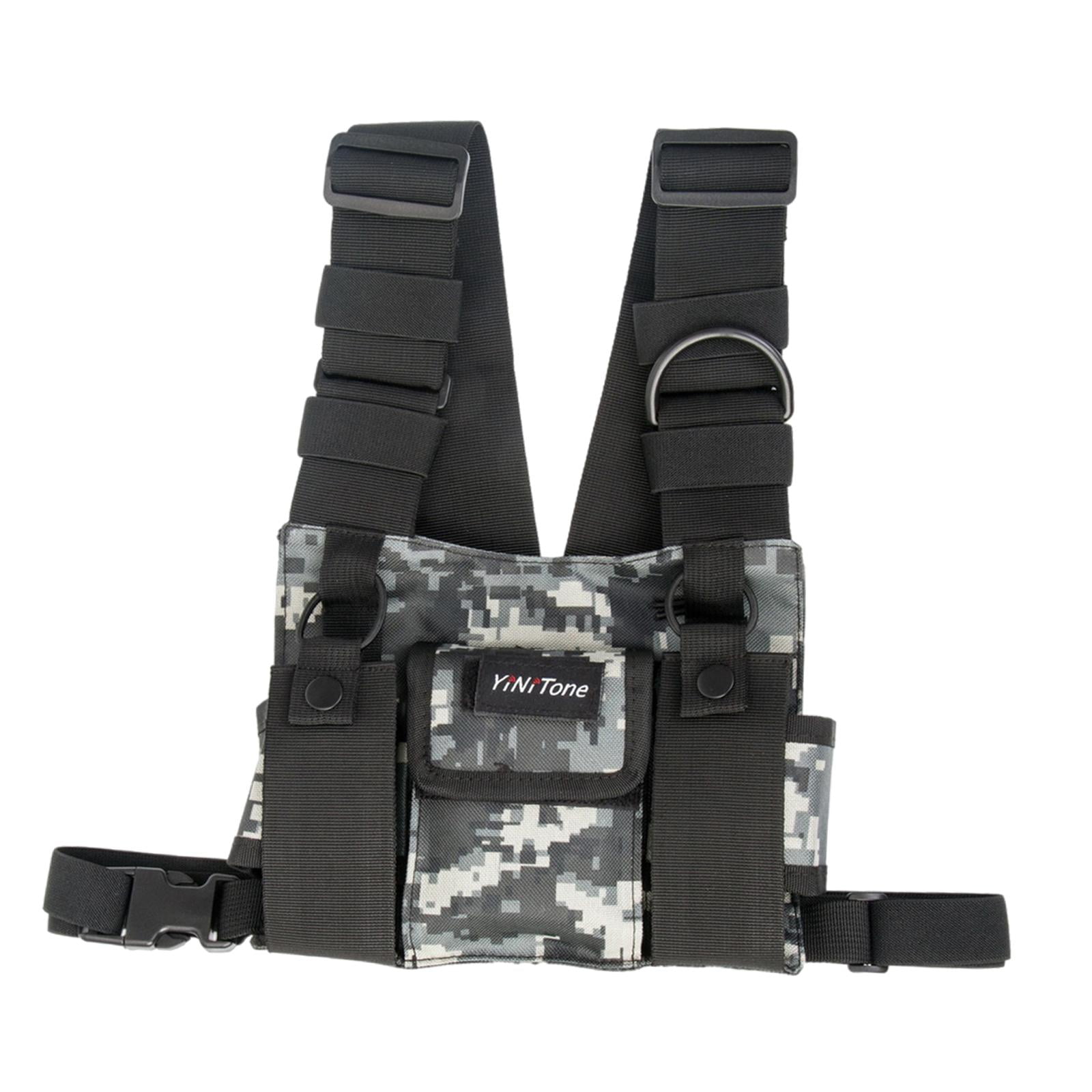 Radio Chest Harness Rig Pack Shoulder Strap for Police Style C ...