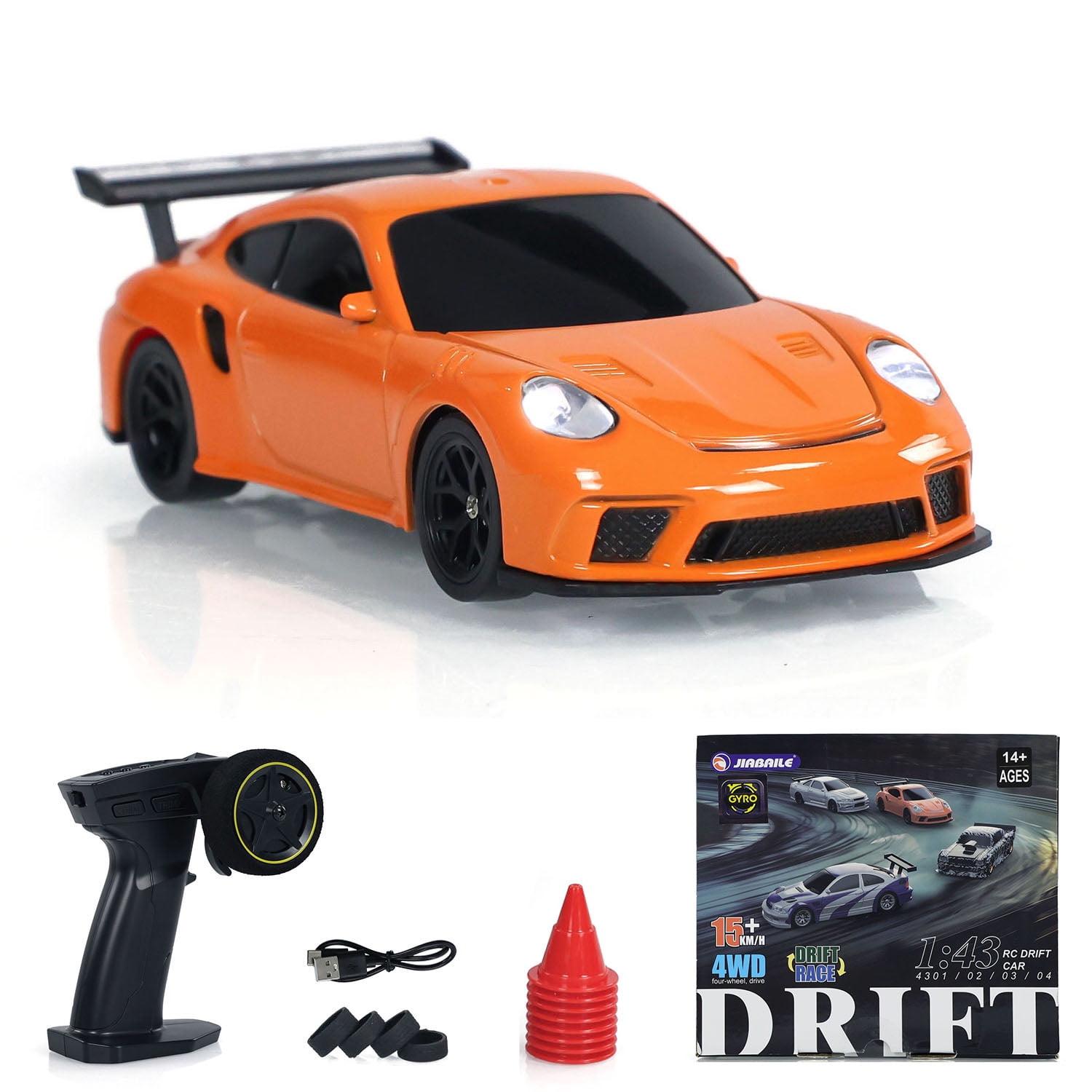 Radio Control Mini Drift Race Car Gyro Radio Control 1:43 Toy Traffic ...