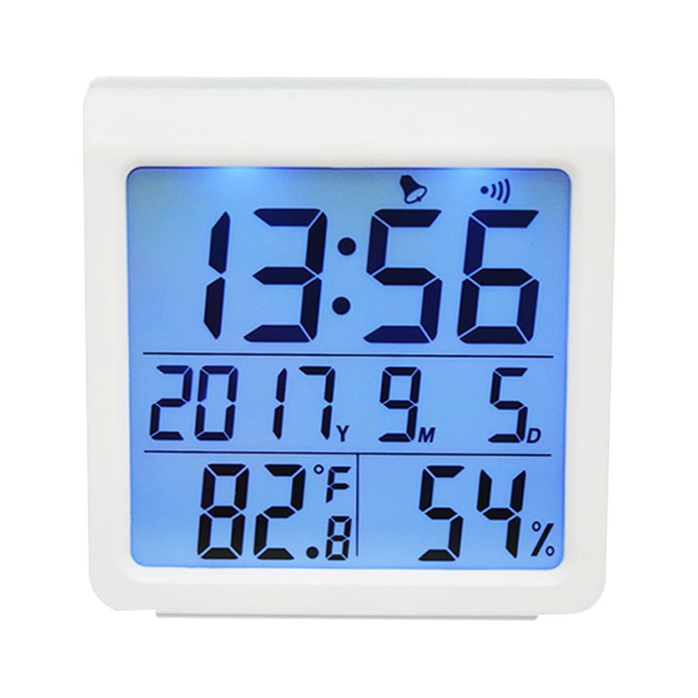 Radio Controlled Clock Household Temperature Meter Backlit Thermometer ...