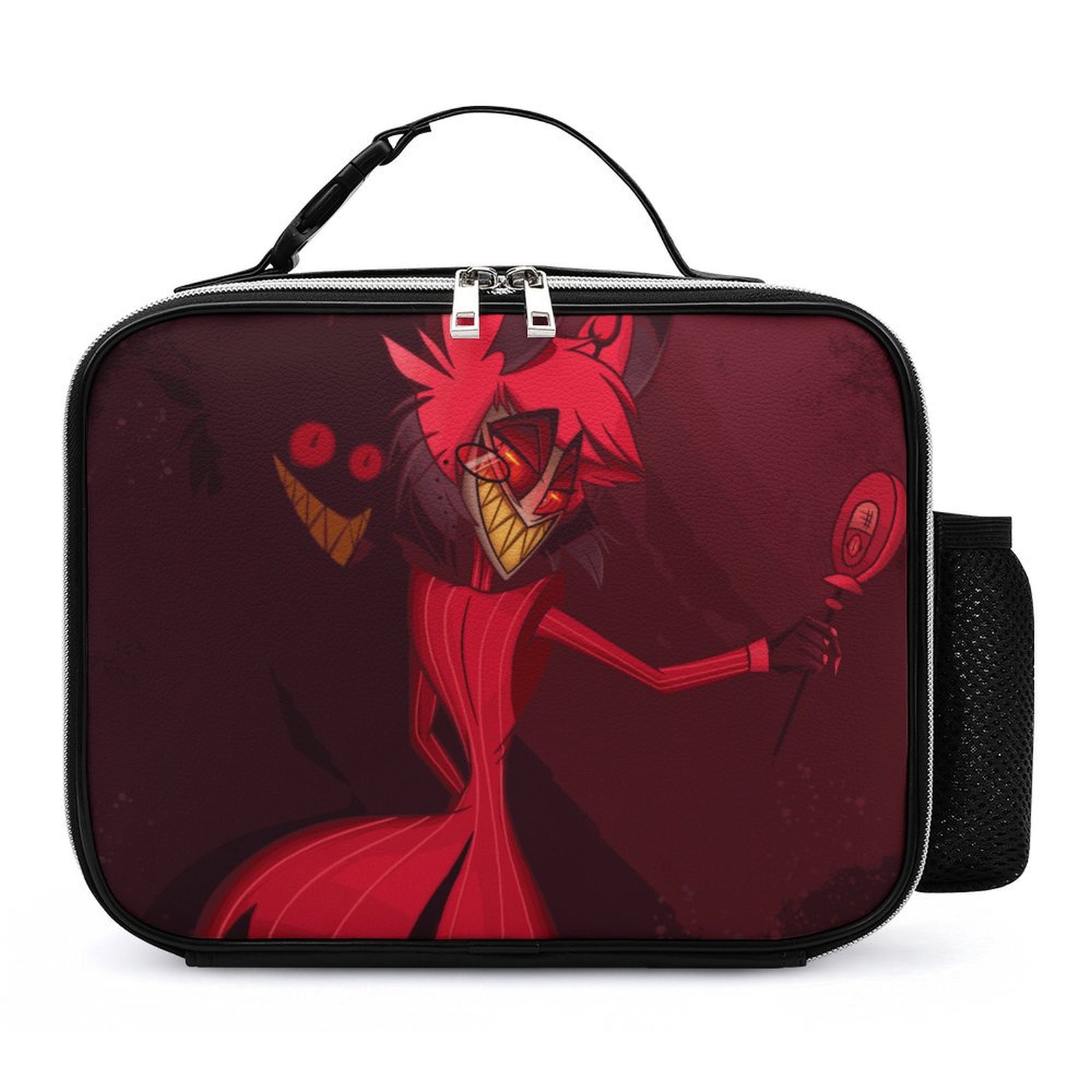 Radio Demon Alastor Hazbin Hotel Insulated Portable Lunch Bag Leather ...