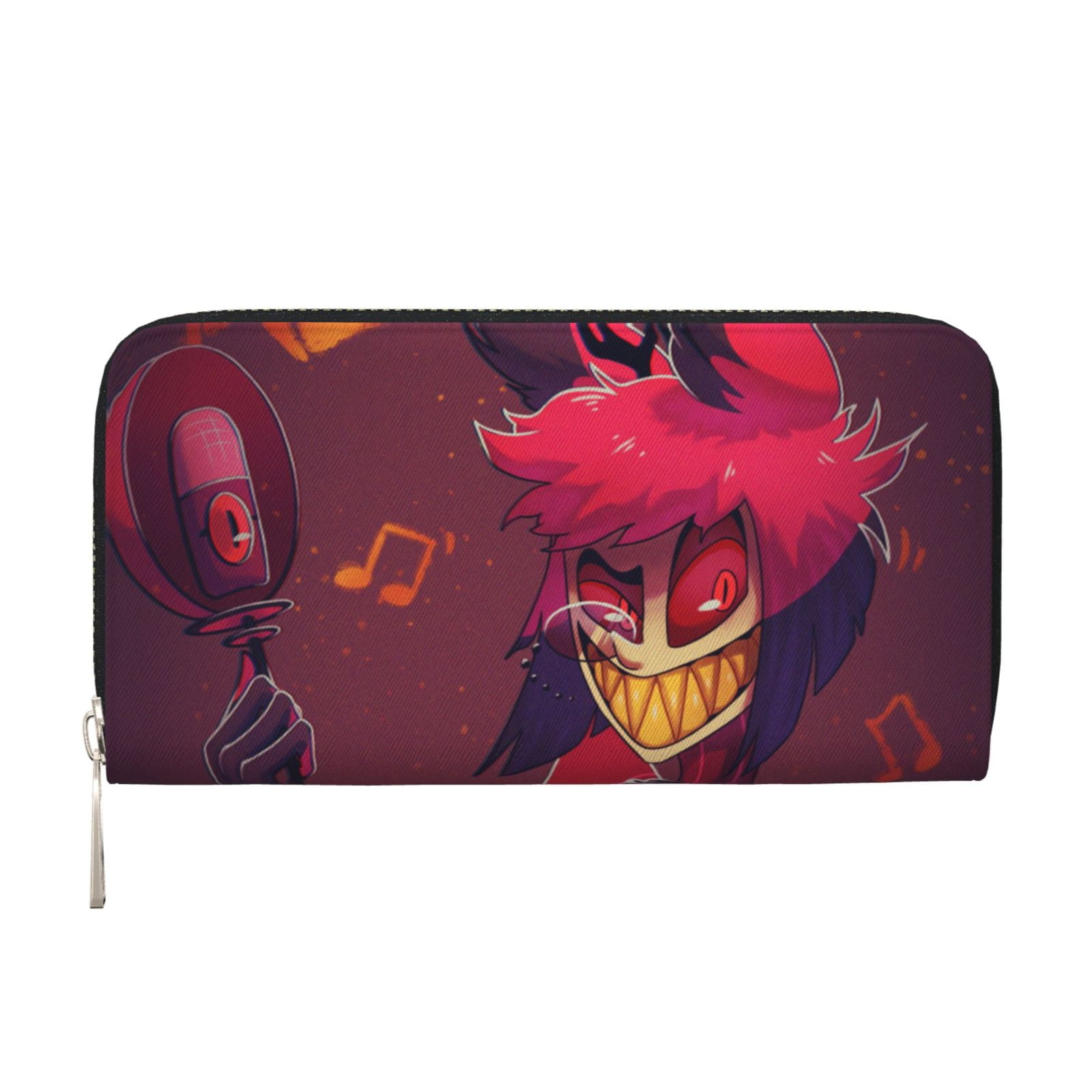 Radio Demon Alastor Hazbin Hotel Leather Hand Wallet Card Bag Long ...