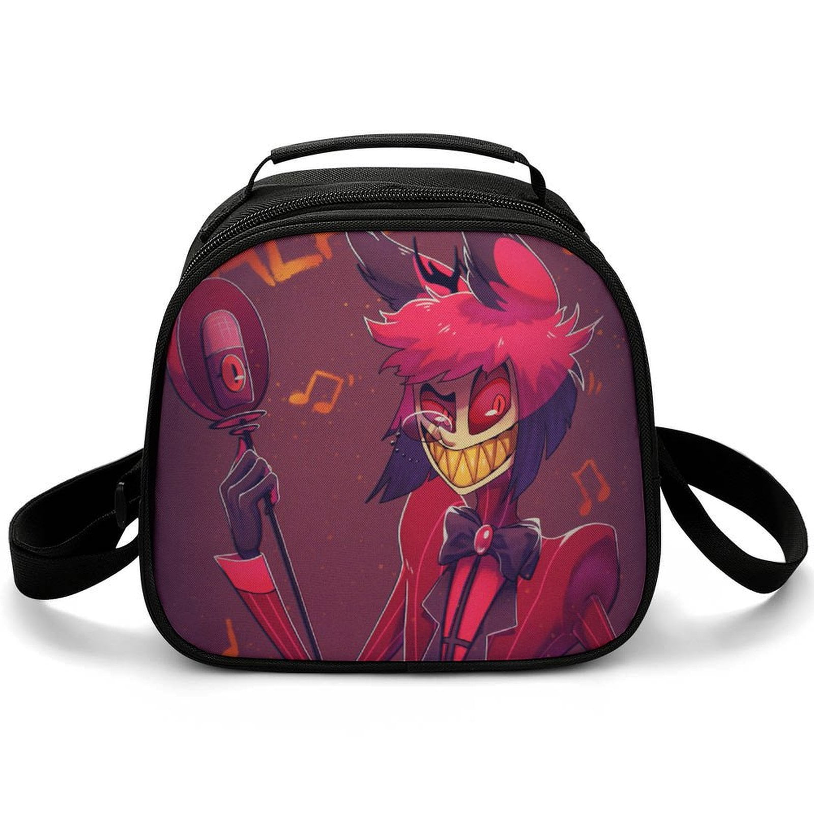 Radio Demon Alastor Hazbin Hotel Portable Insulated Lunch Bag Lunch Box ...