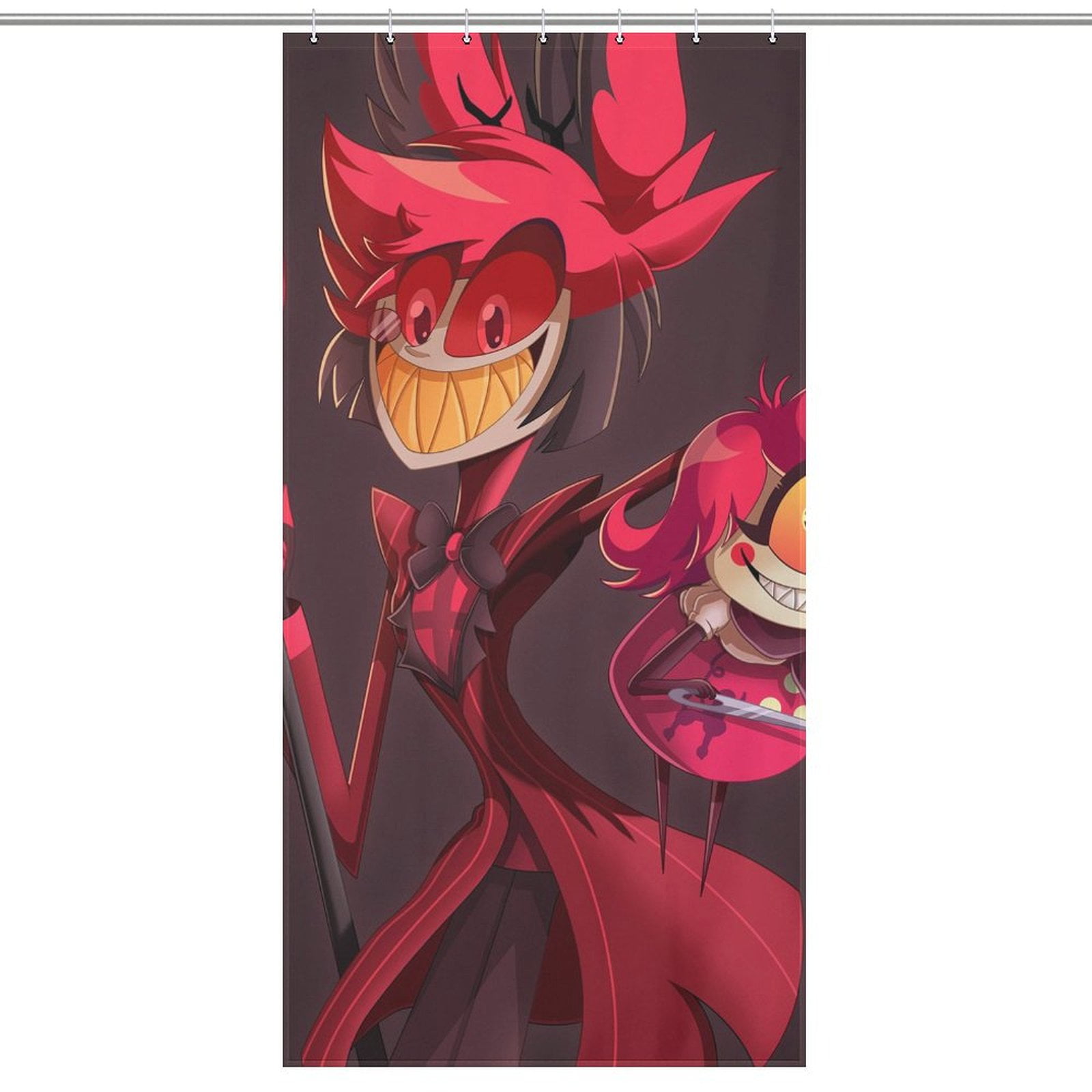 Radio Demon Alastor Hazbin Hotel Shower Curtain Waterproof Polyester ...
