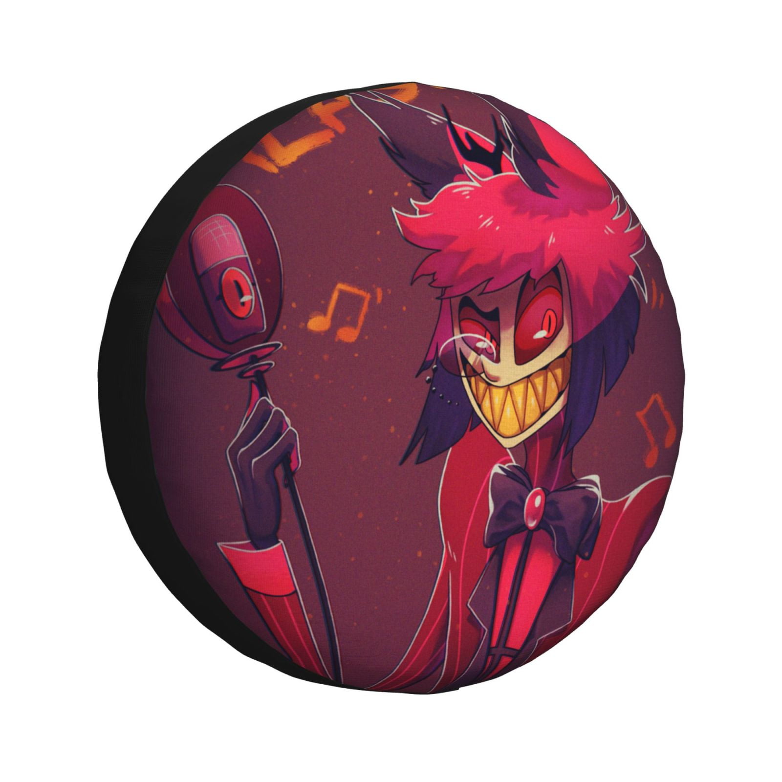Radio Demon Alastor Hazbin Hotel Spare Tire Cover Universal Wheel Tire ...