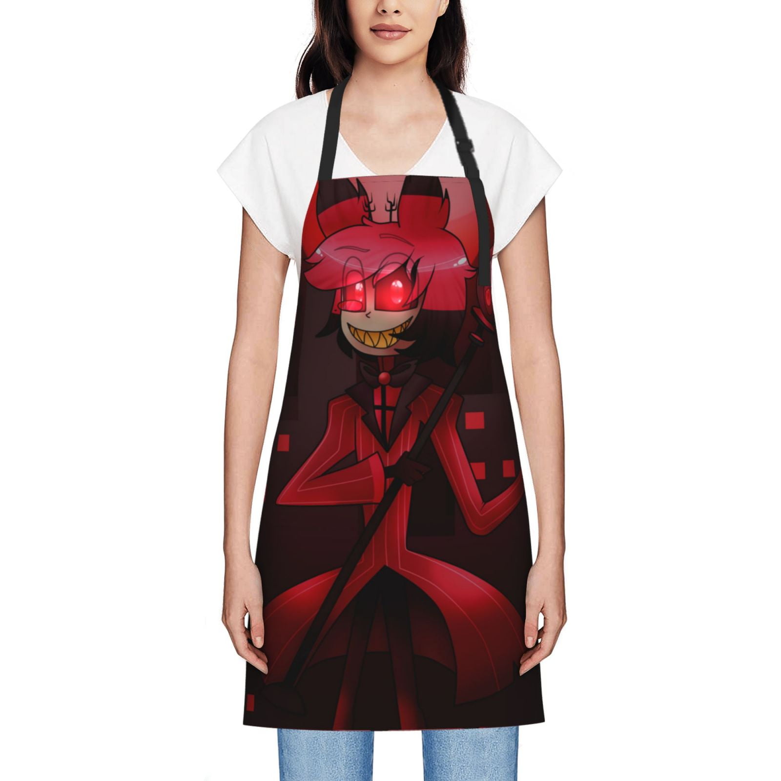 Radio Demon Alastor Hazbin Hotel Waterproof Apron Home Decor For ...