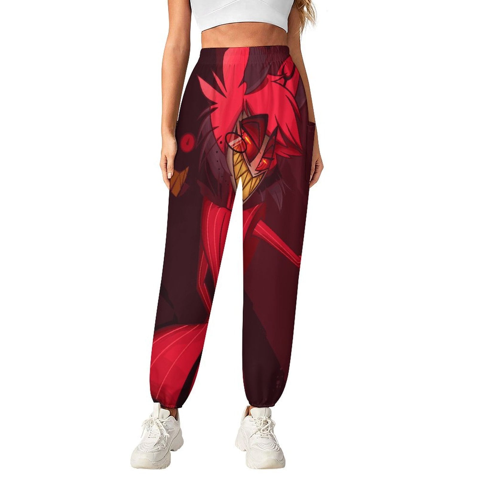 Radio Demon Alastor Hazbin Hotel Women's Yoga Bloomers Pants Running ...
