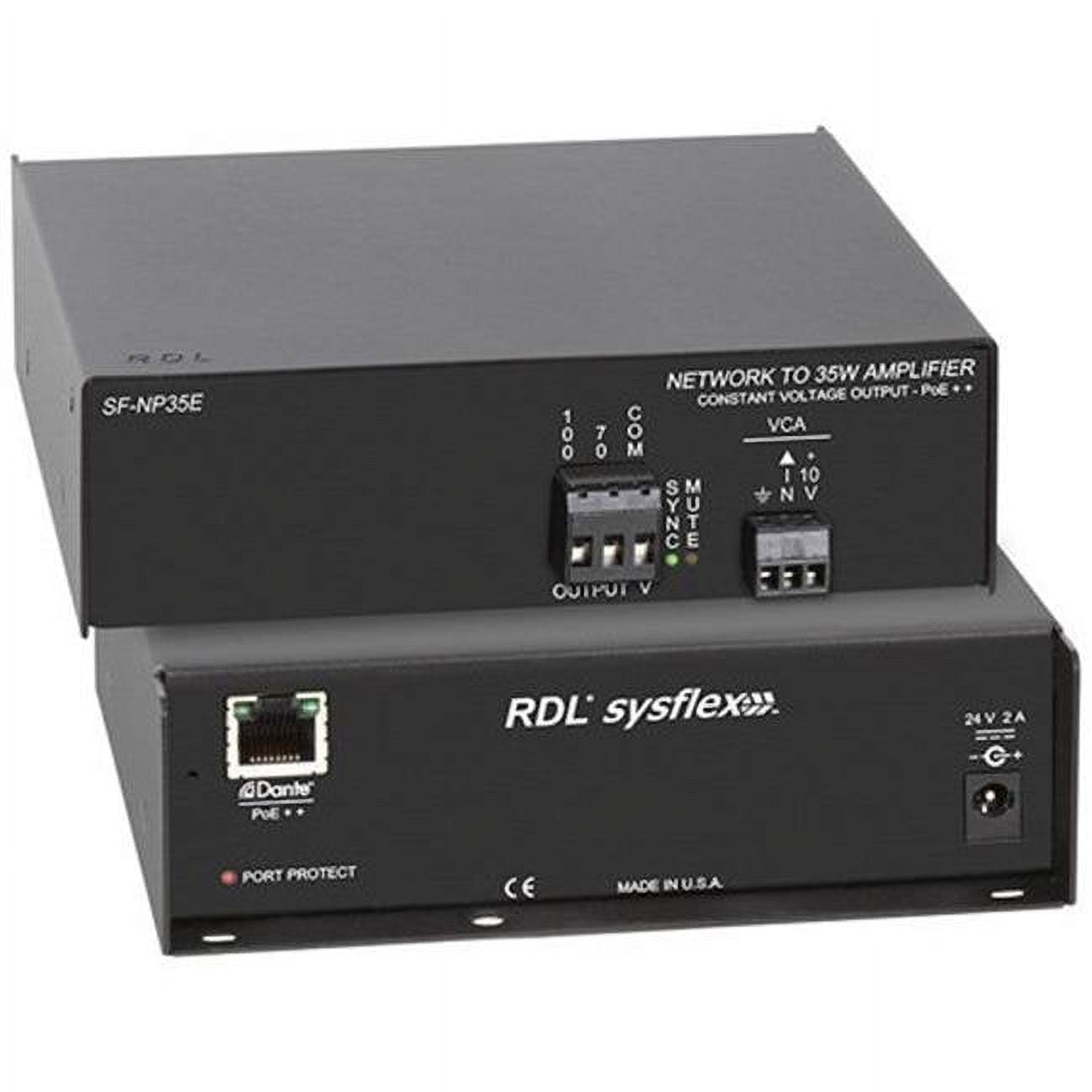 Radio Design Labs RDL-SF-NP35E PoE Plus Network to 35 W Mono Audio ...