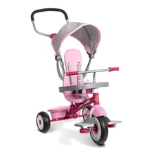 Radio Flyer 4-in-1 Stroll 'n Trike Red Toddler Tricycle with Canopy and ...
